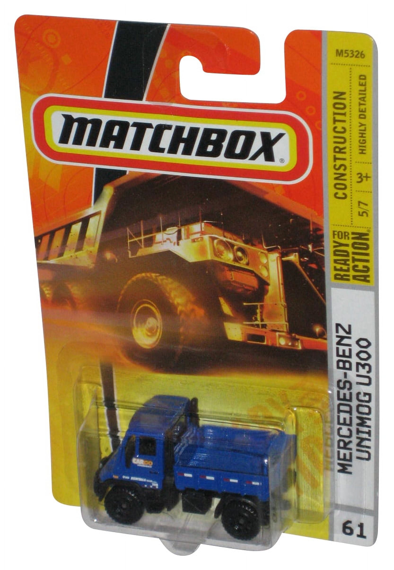 Matchbox Construction (2007) Mercedes-Benz Unimog U300 Blue Toy Truck ...