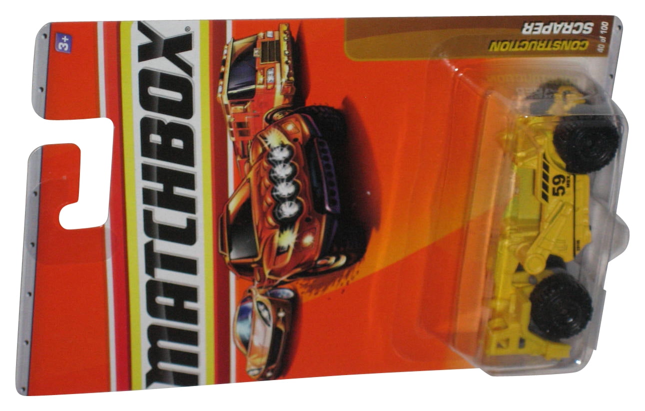 Matchbox Construction (2009) Scraper Yellow Toy Vehicle #40/100 ...