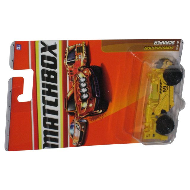 Matchbox Construction (2009) Scraper Yellow Toy Vehicle #40/100 ...