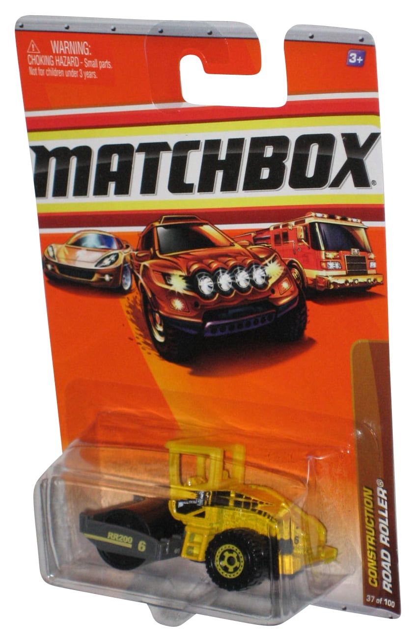 Matchbox Construction (2009) Yellow Road Roller Toy Vehicle 37/100 ...