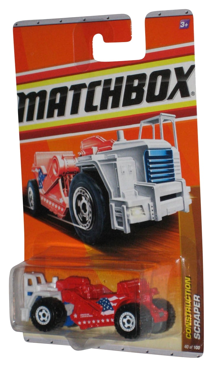 Matchbox Construction (2010) Red White & Blue Scraper Toy 40/100 ...