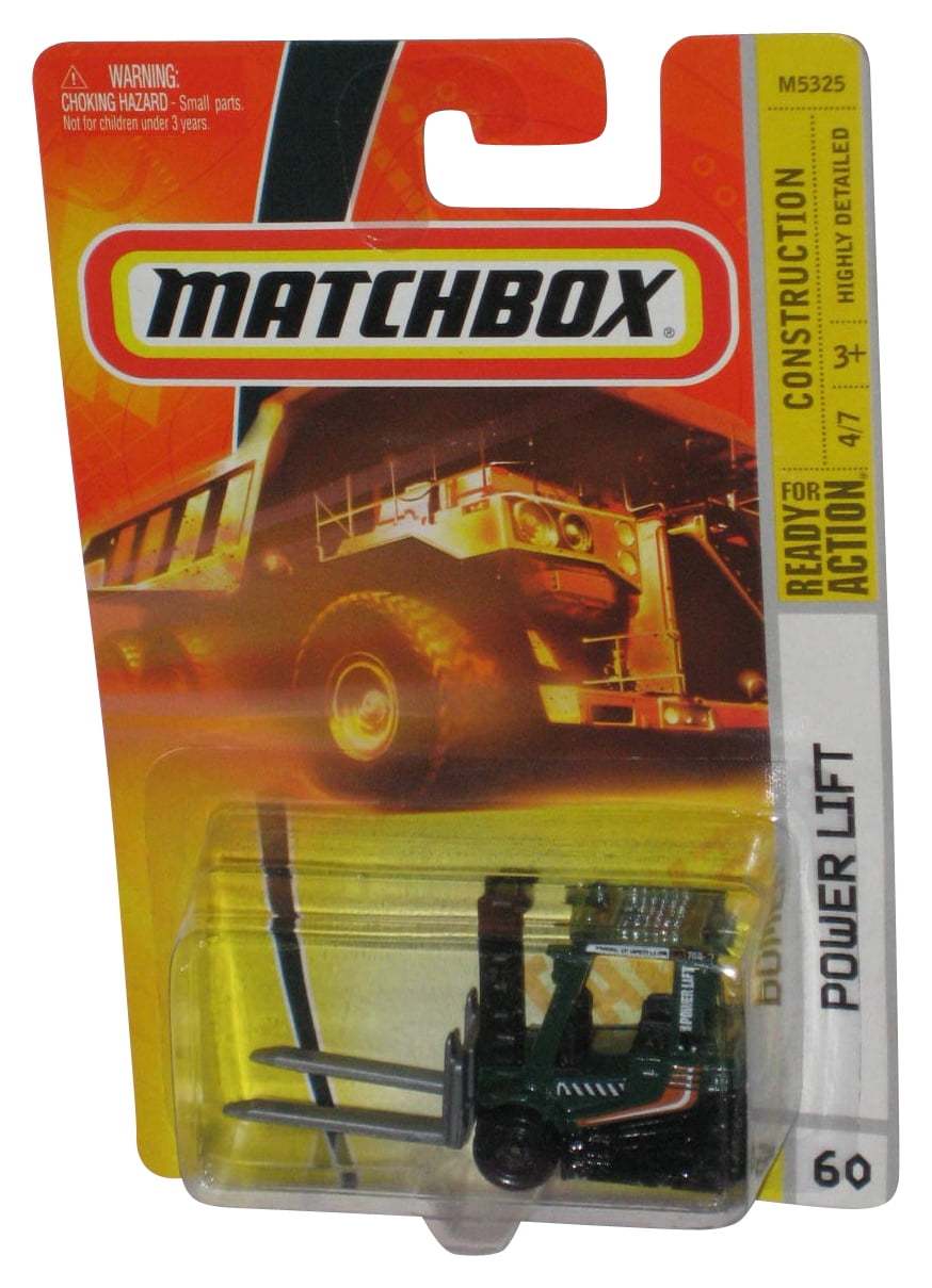 Matchbox Construction 4/7 (2007) Green Power Lift Toy Vehicle #60 ...