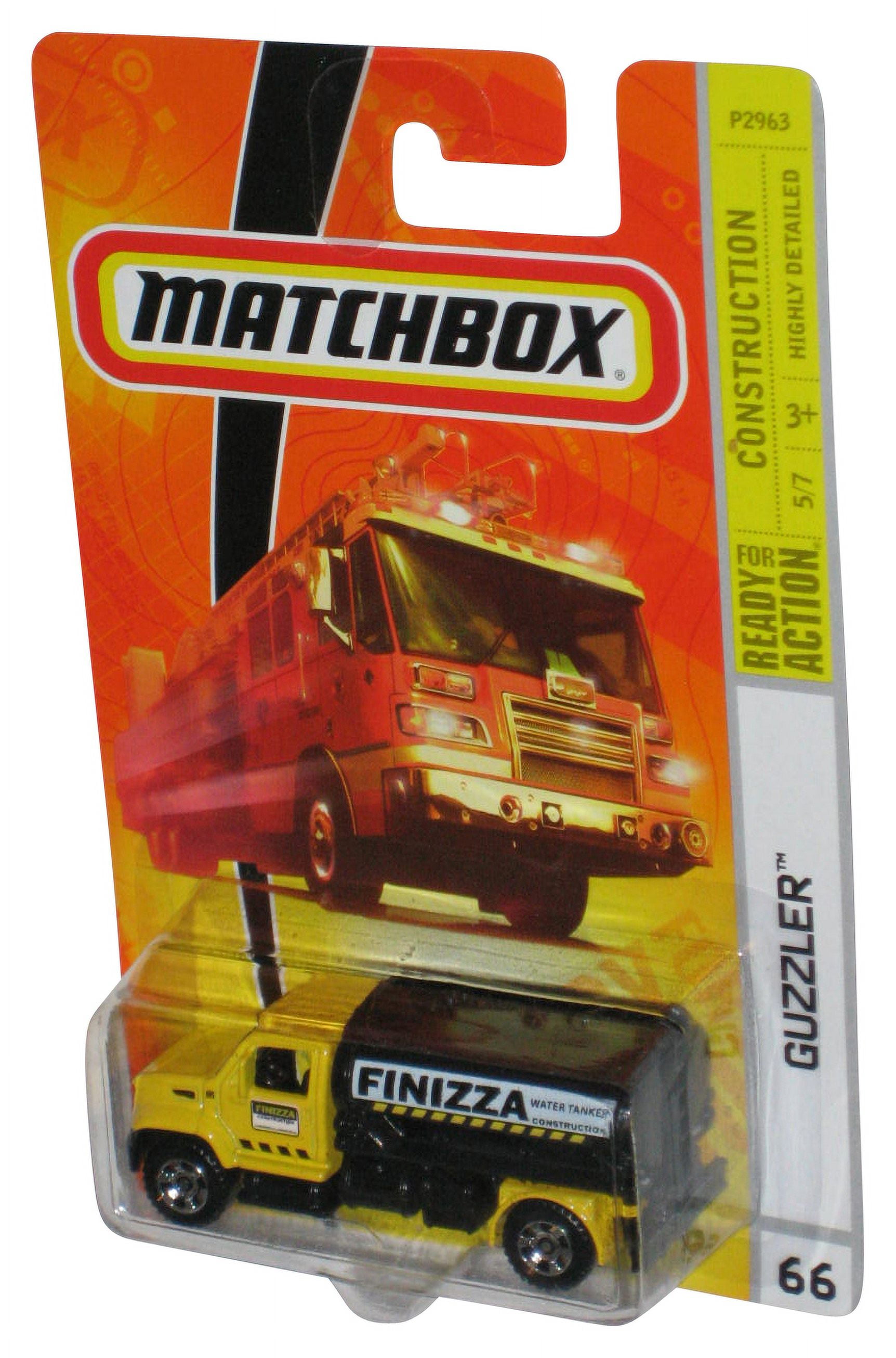 Matchbox Construction 5/7 (2008) Yellow & Black Guzzler Toy Truck #66 ...
