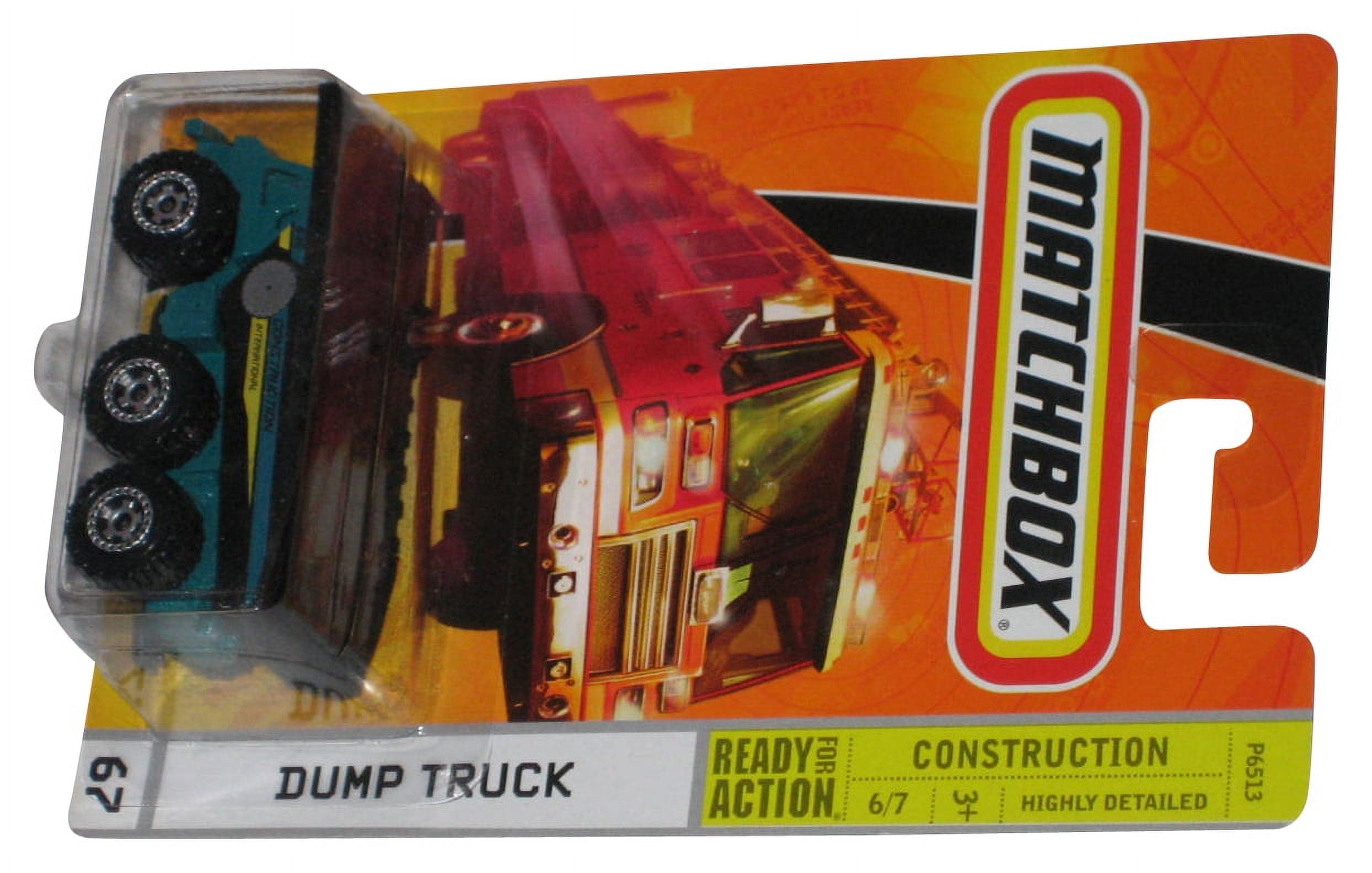 Matchbox Construction 6/7 (2008) Green & Black Dump Truck Toy #67 ...