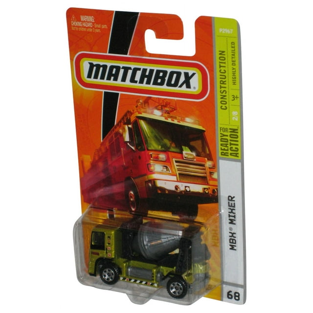 Matchbox Construction Gold MBX Mixer (2008) Mattel Toy Vehicle #68 ...