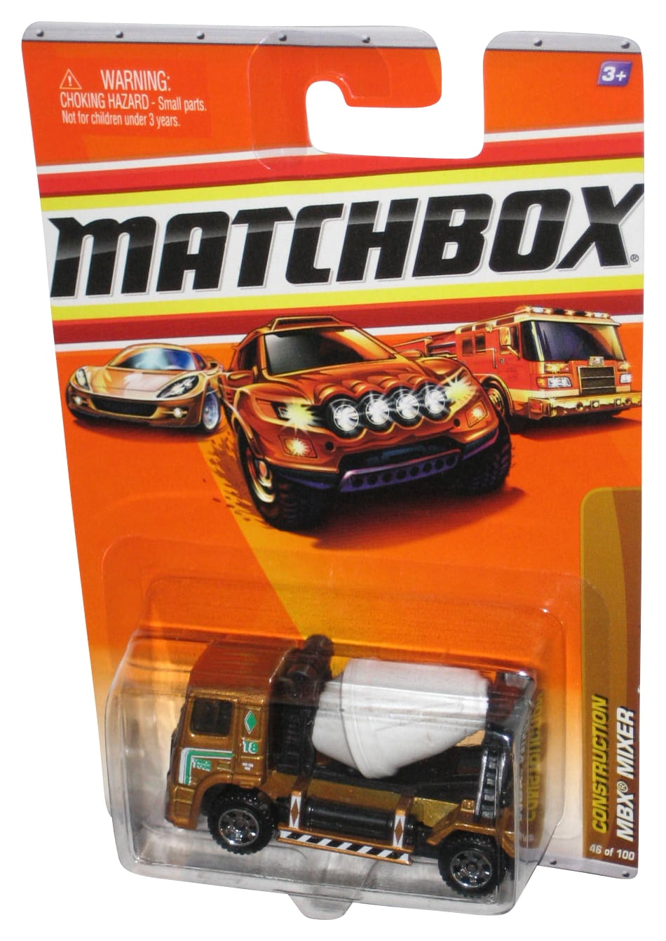 Matchbox Construction MBX Mixer (2009) Gold & Black Toy #46/100 ...