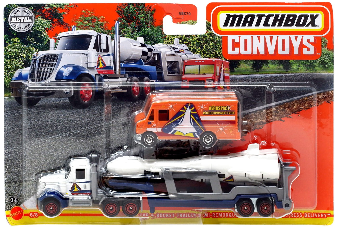 Matchbox Convoys Lonestar Cab & Rocket Trailer with Express Delivery ...