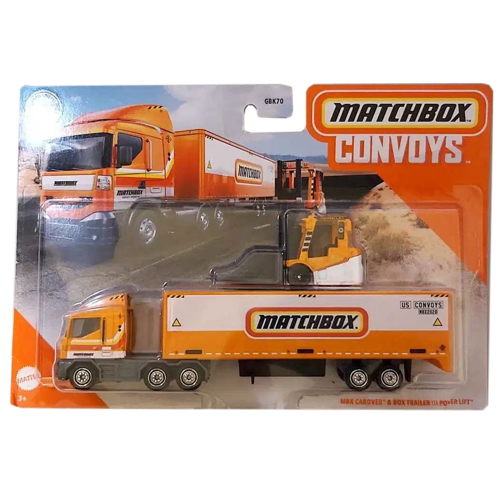 Matchbox Convoys Metal Vehicle Set - MBX CABOVER & BOX TRAILER w/ POWER ...