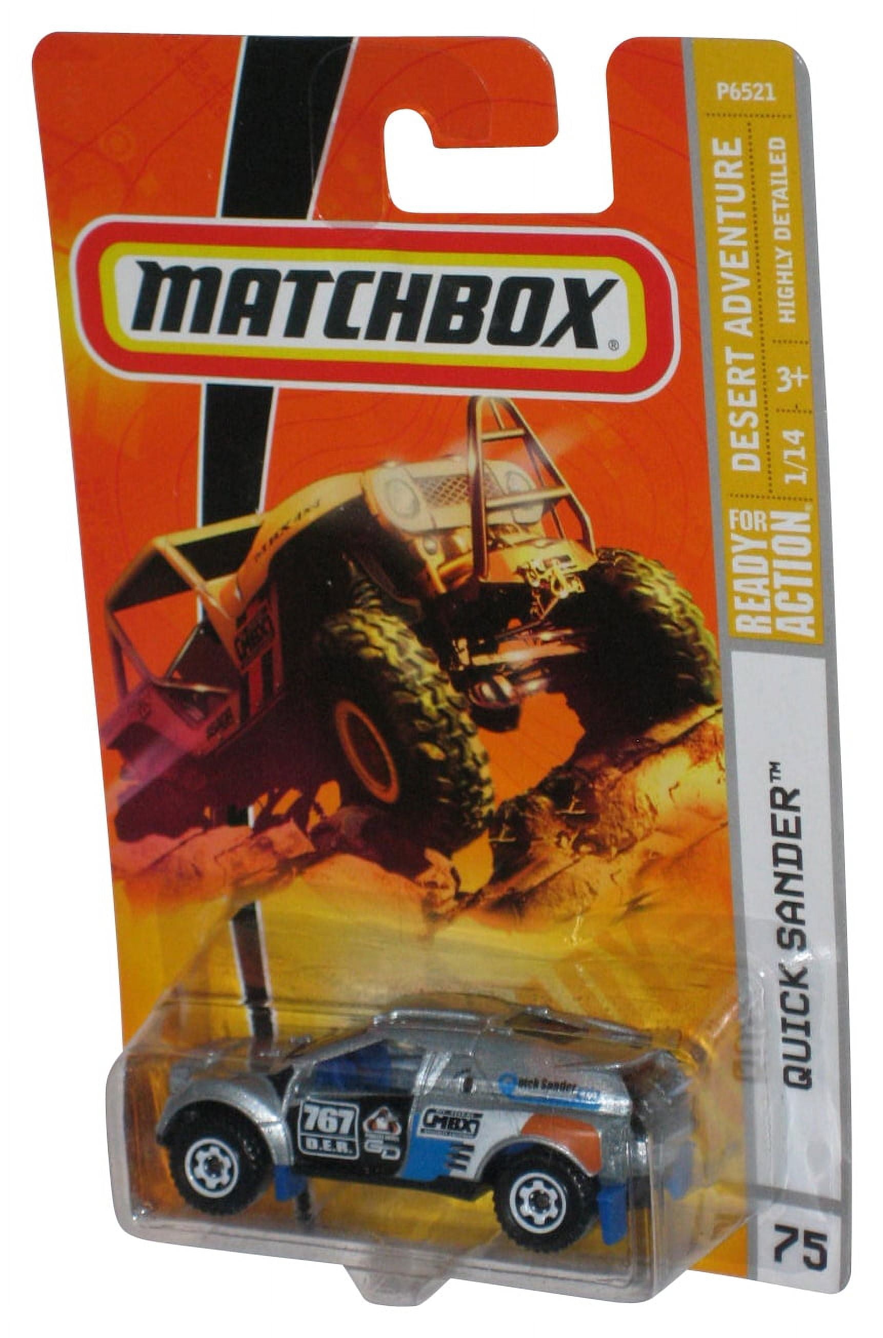 Matchbox Desert Adventure 1/14 (2008) Silver Quick Sander Toy Car #75 ...