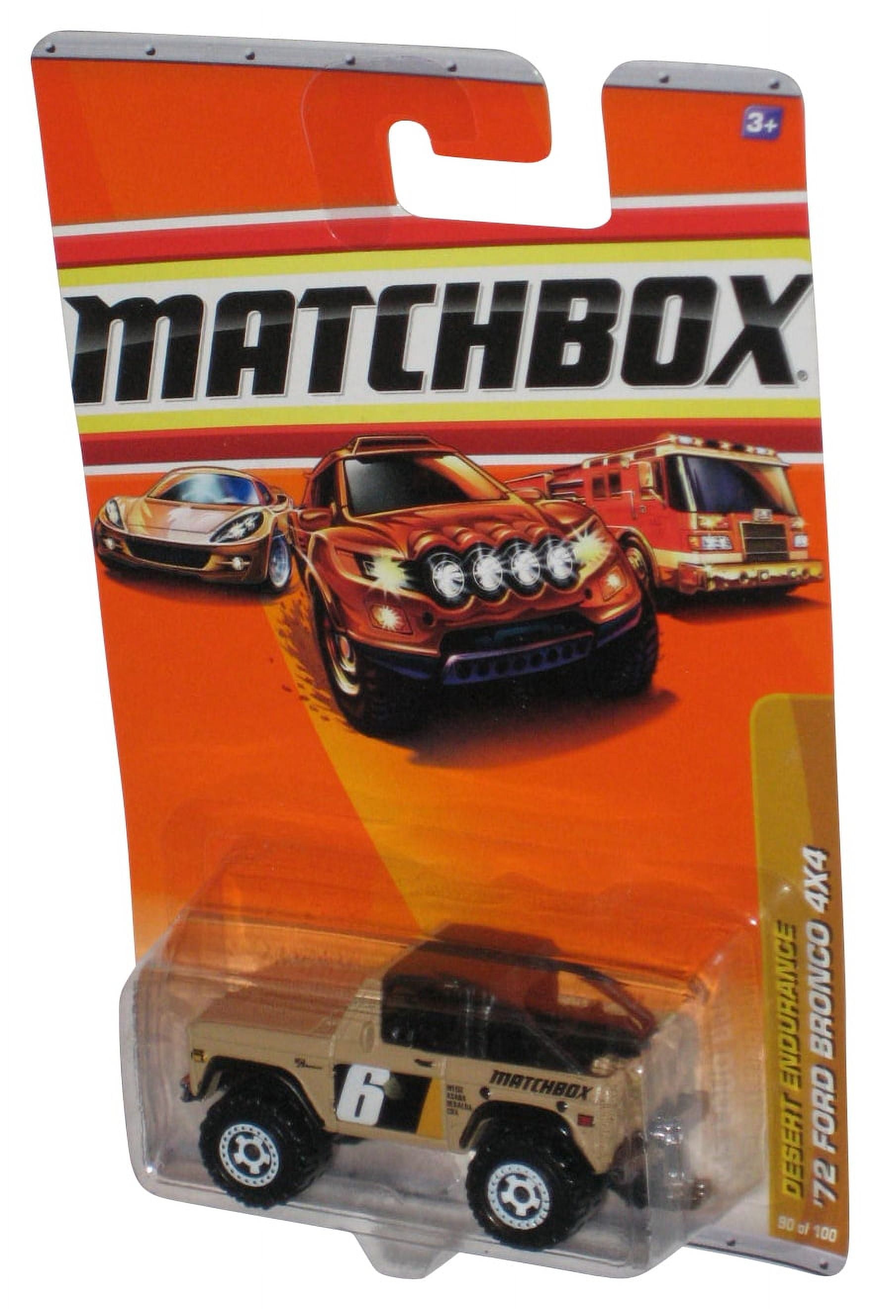 Matchbox Desert Endurance (2009) Tan '72 Ford Bronco 4x4 Toy Vehicle 90 ...