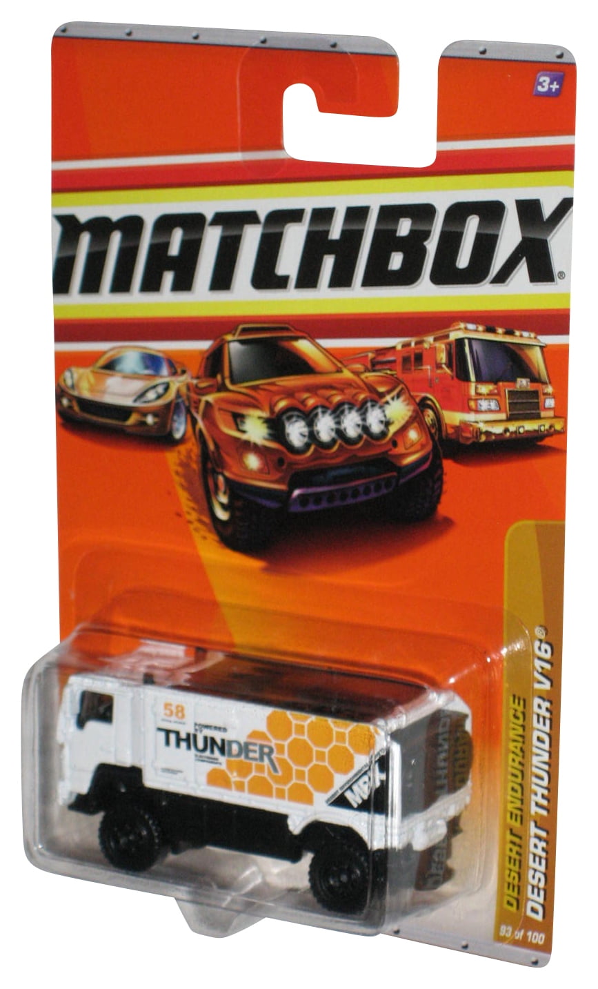 Matchbox Desert Endurance (2009) White Desert Thunder V16 Toy Truck 93/ ...