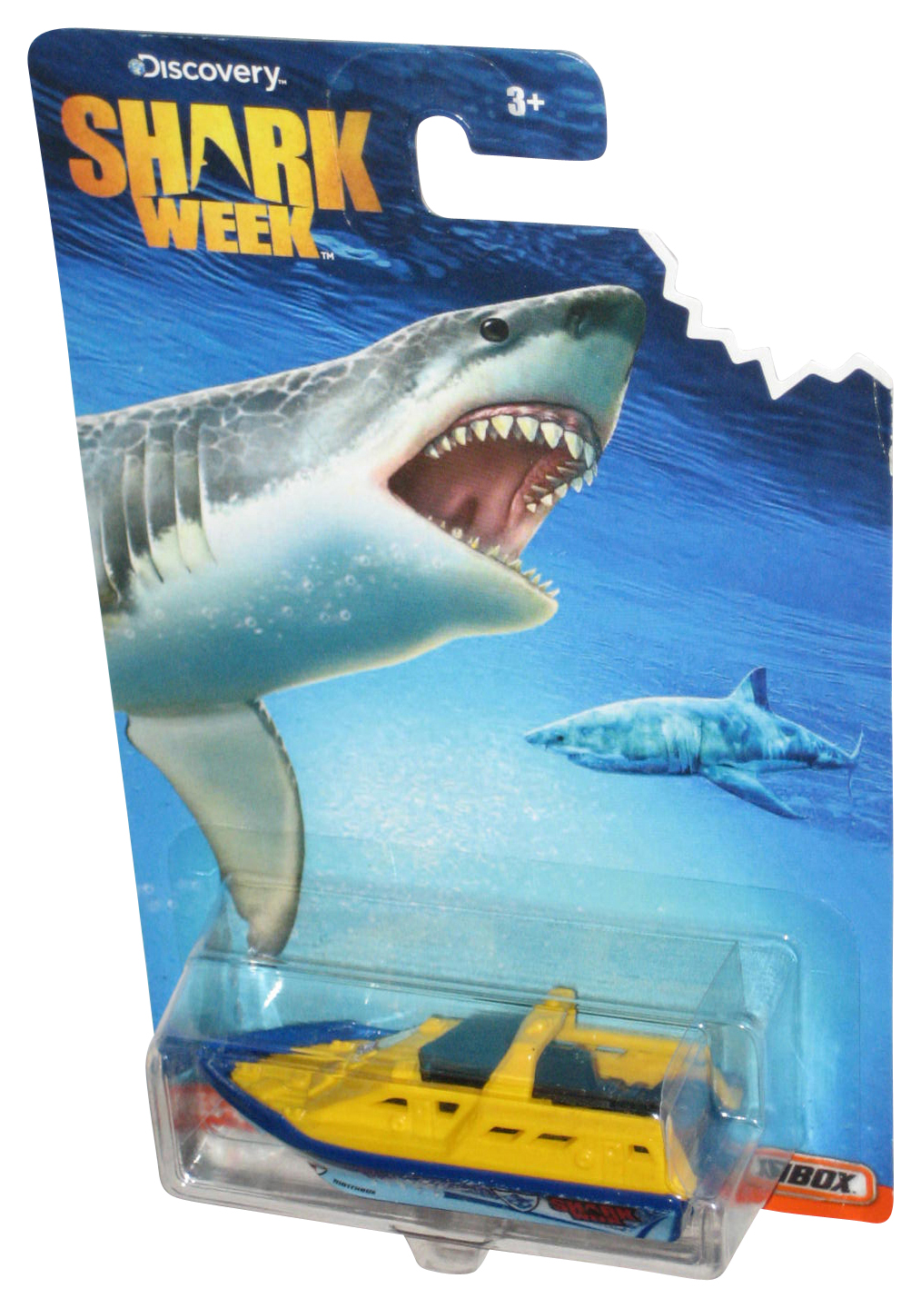 Matchbox Discovery Shark Week (2016) Yellow Res-Q Waver Toy Boat ...