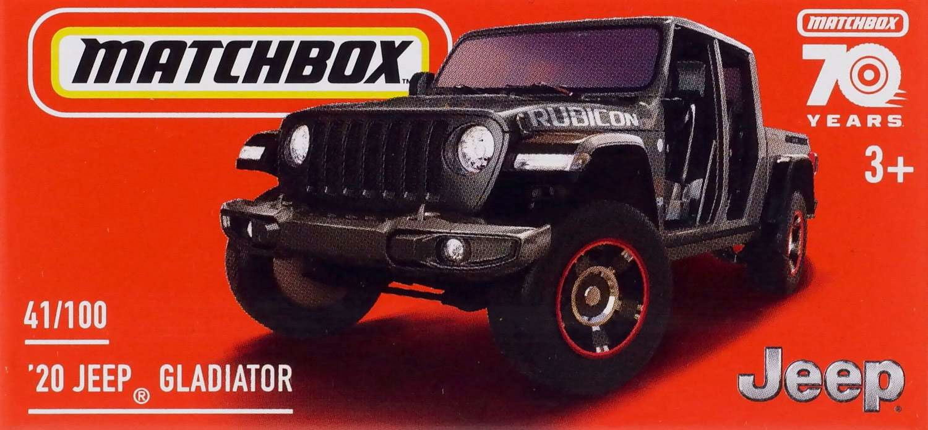 Matchbox Drive Your Adventure '20 Jeep Gladiator Diecast Car (Black ...
