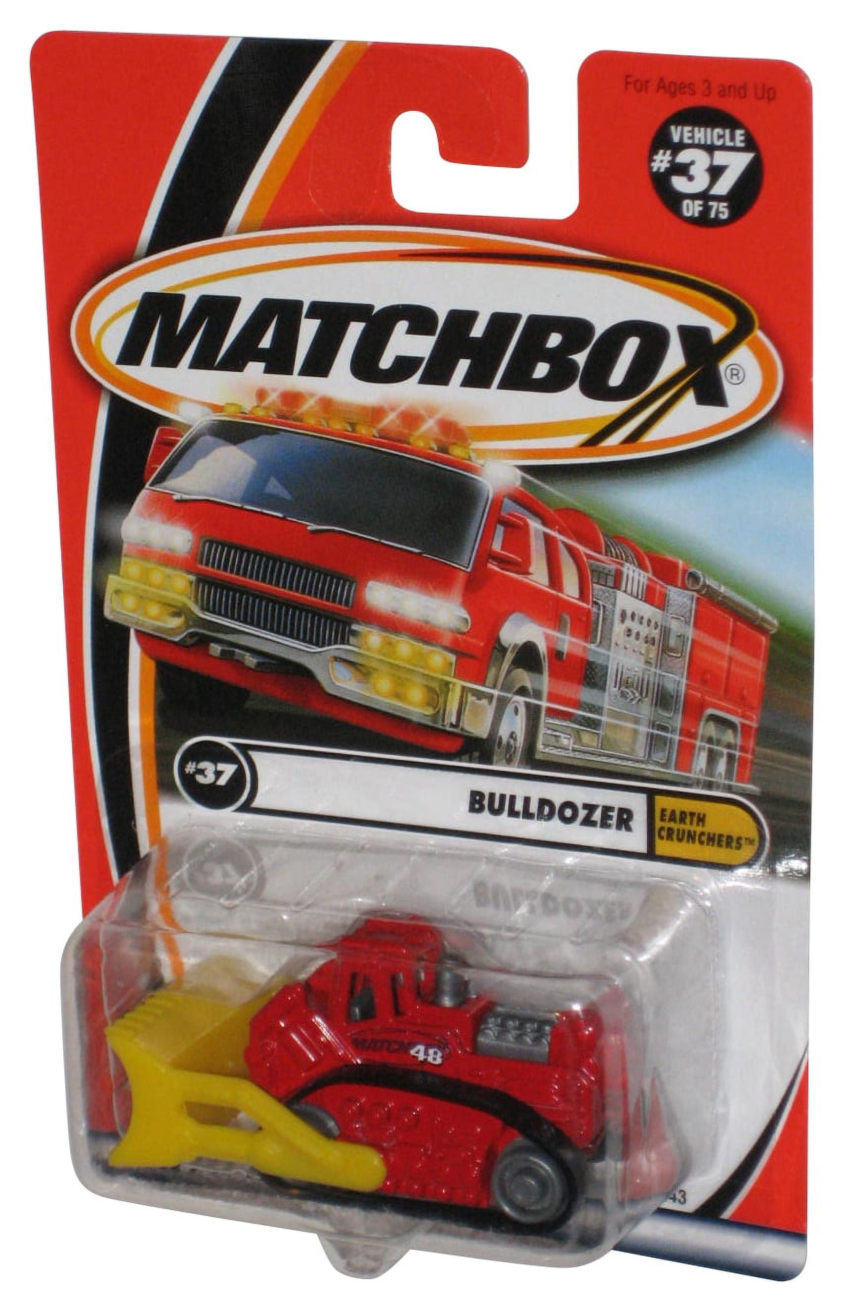 Matchbox Earth Crunchers (2000) Red Bulldozer Construction Toy #37/75 ...