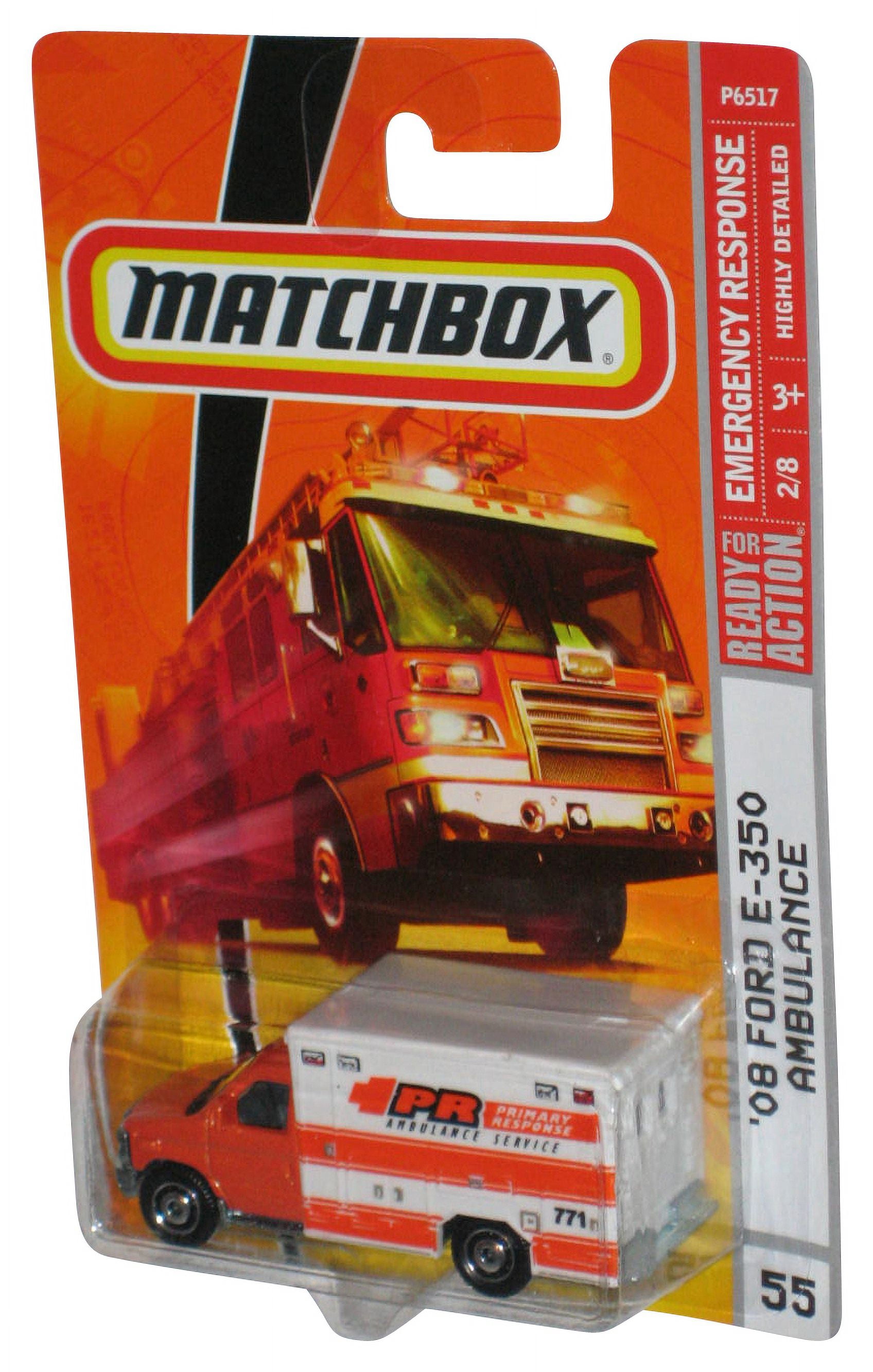 Matchbox Emergency Response 2/8 (2008) Orange & White '08 Ford E-350 ...
