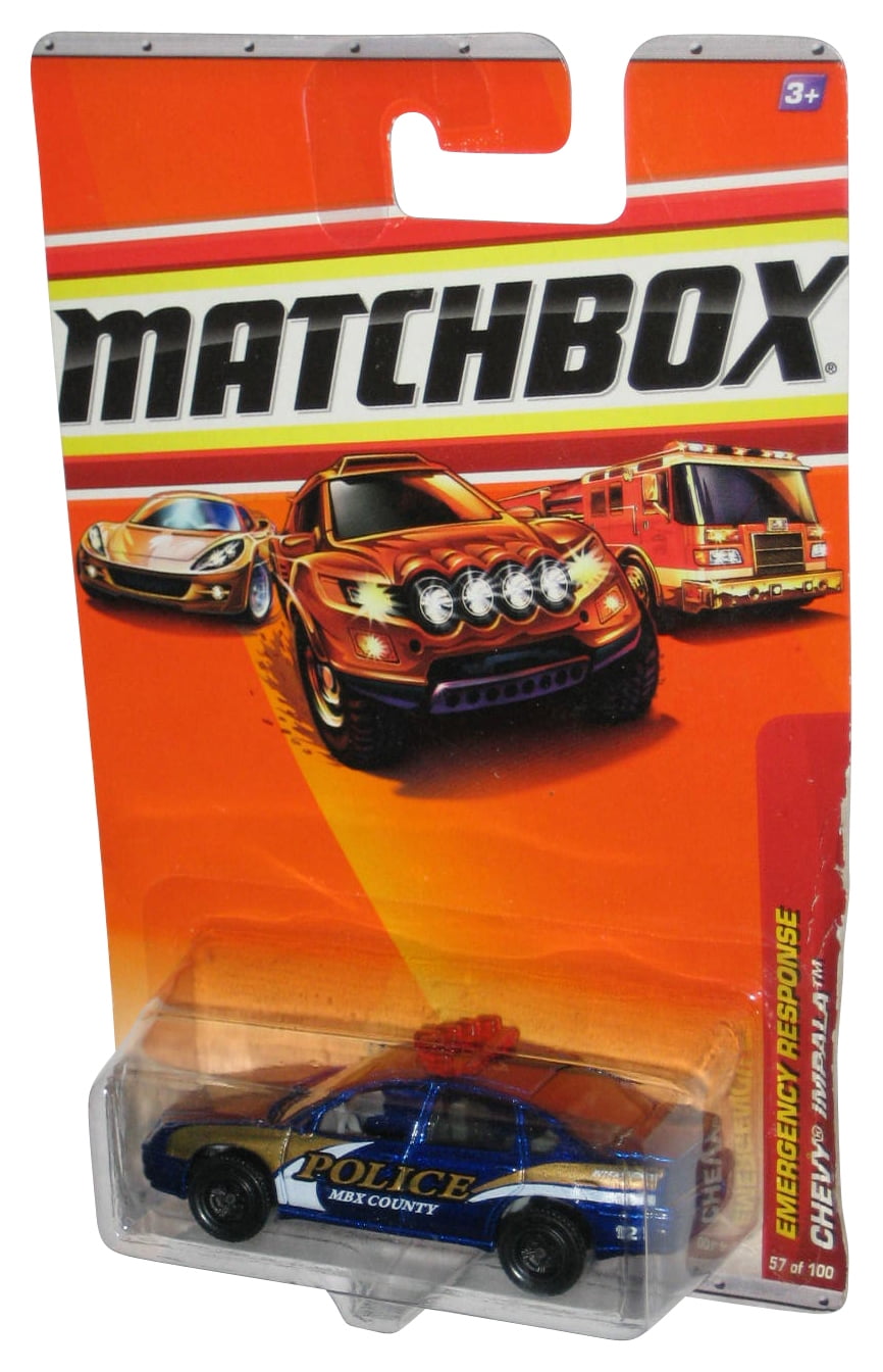 Matchbox Emergency Response (2009) Chevy Impala Police MBX County Blue ...
