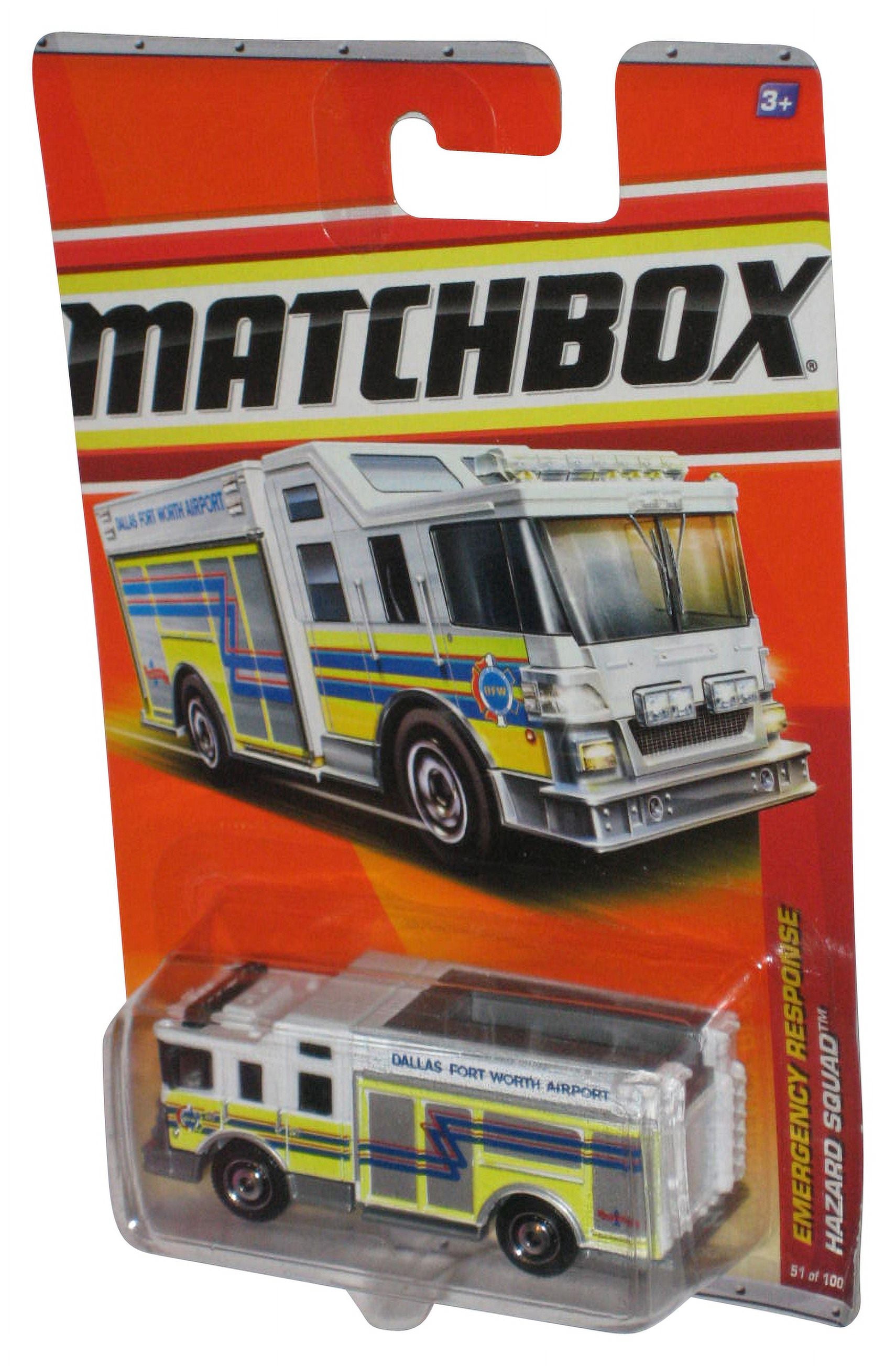 Matchbox Emergency Response (2010) White & Yellow Hazard Squad Truck ...