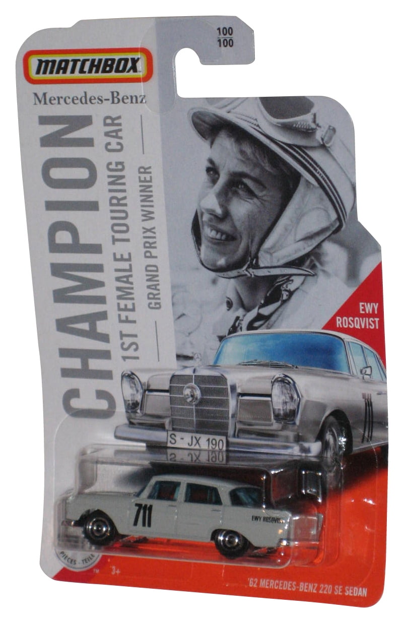Matchbox Ewy Rosqvist (2019) Silver '62 Mercedes-Benz 220 SE Sedan Toy ...