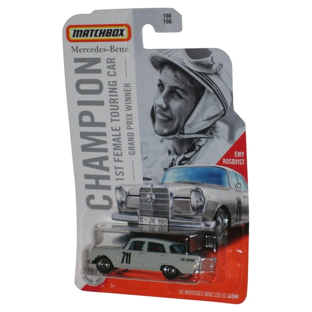 Matchbox Ewy Rosqvist (2019) Silver '62 Mercedes-Benz 220 SE Sedan Toy ...