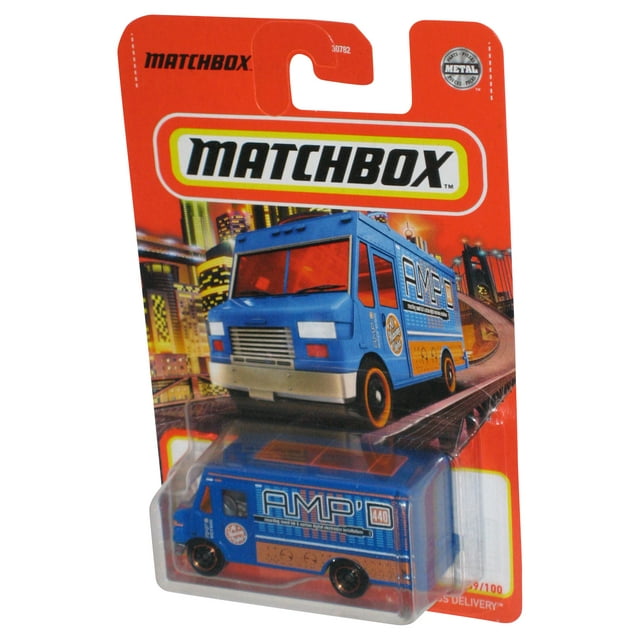 Matchbox Express Delivery (2020) Blue Die-Cast Metal Toy Truck 89/100 ...