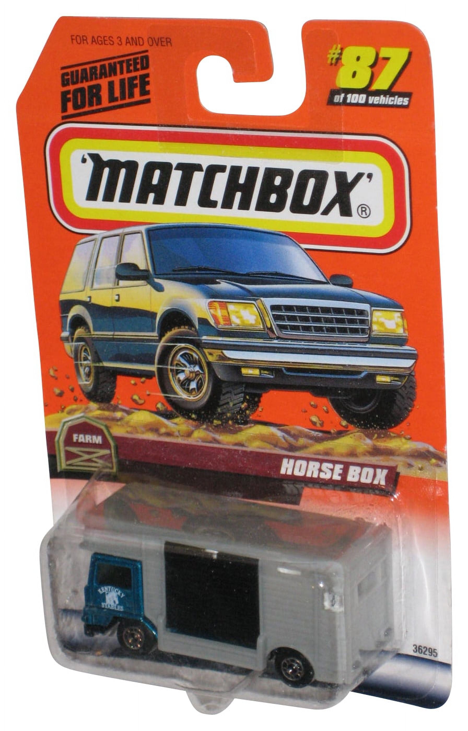 Matchbox Farm Horse Box (1998) Blue & Gray Toy Vehicle 87/100 - Walmart.com