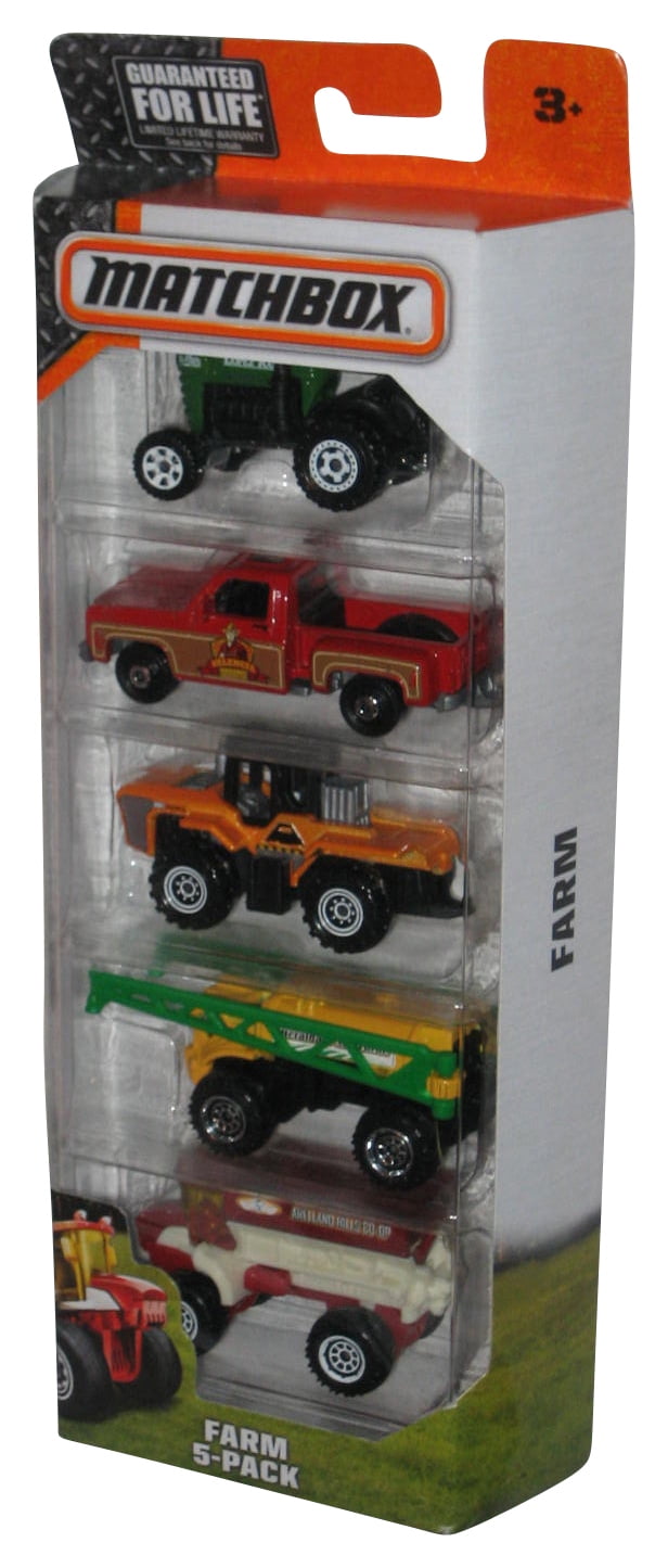 Matchbox Farm Vehicles (2015) Mattel Die-Cast Toy Set 5-Pack - Walmart.com