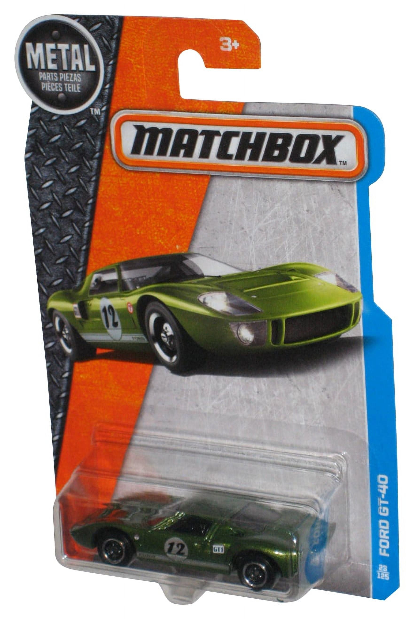 Matchbox Ford GT-40 (2016) Mattel Green Die-Cast Toy Car 23/125 ...