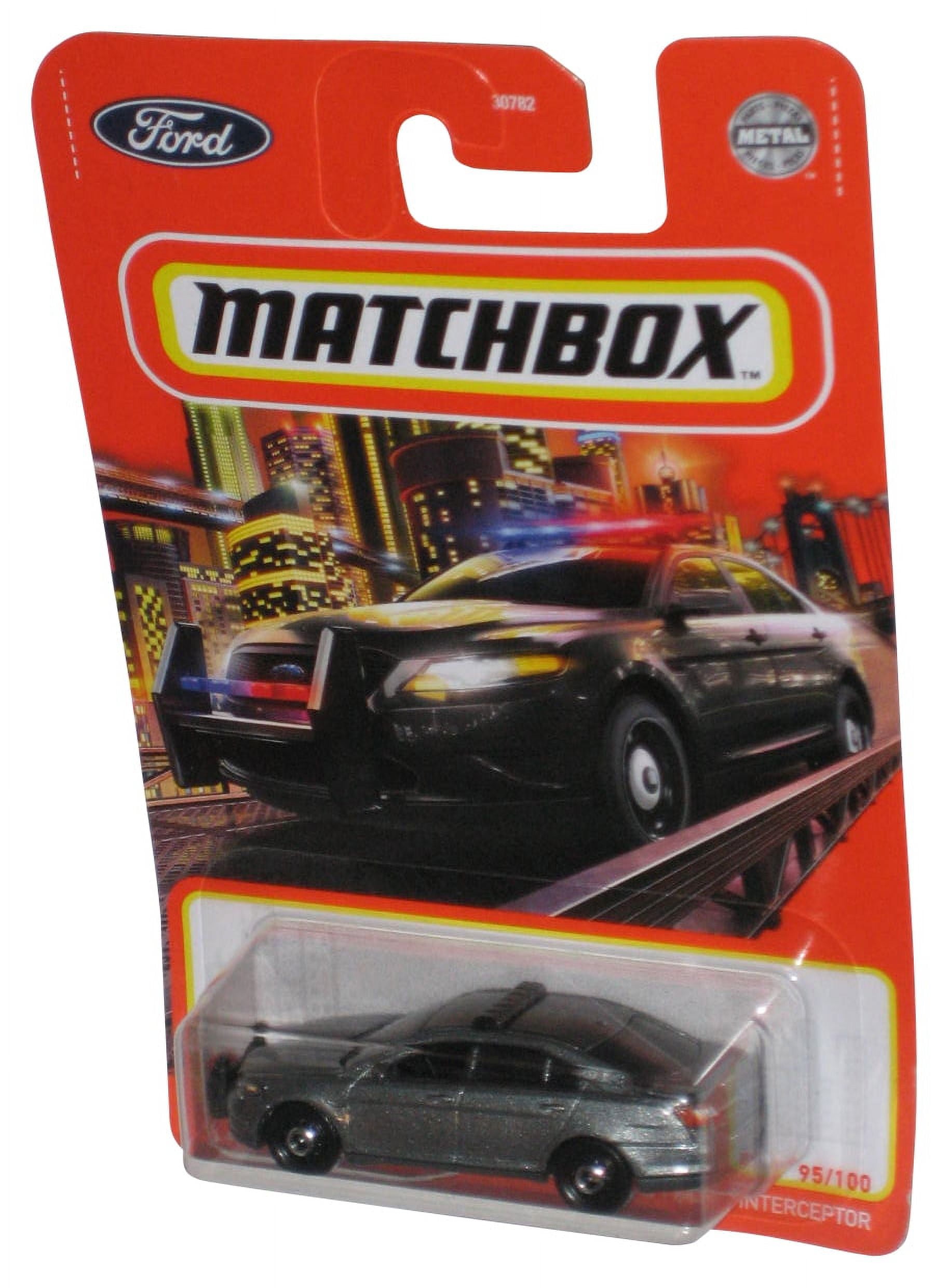 Matchbox Ford Police Interceptor (2021) Gray Die-Cast Metal Toy Car 95/ ...