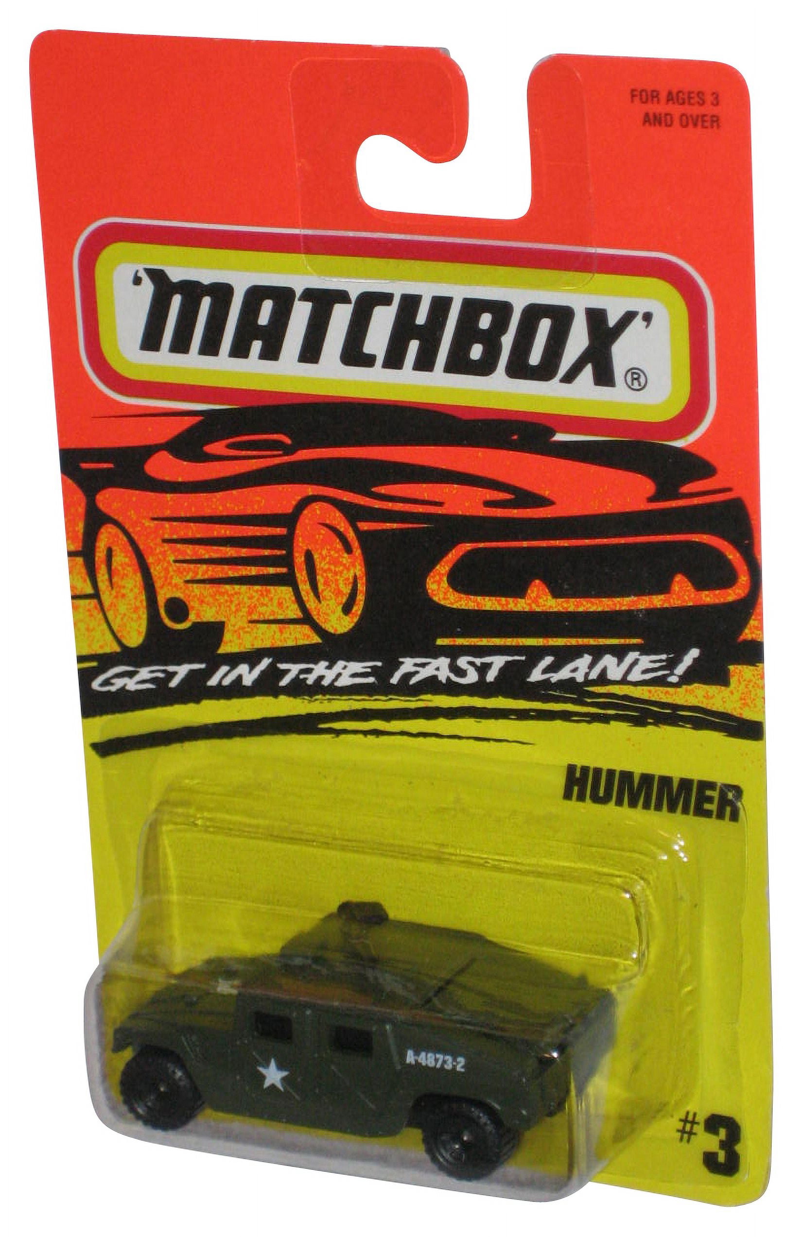 Matchbox Get In The Fast Lane (1994) New Color Hummer Green Die-Cast ...