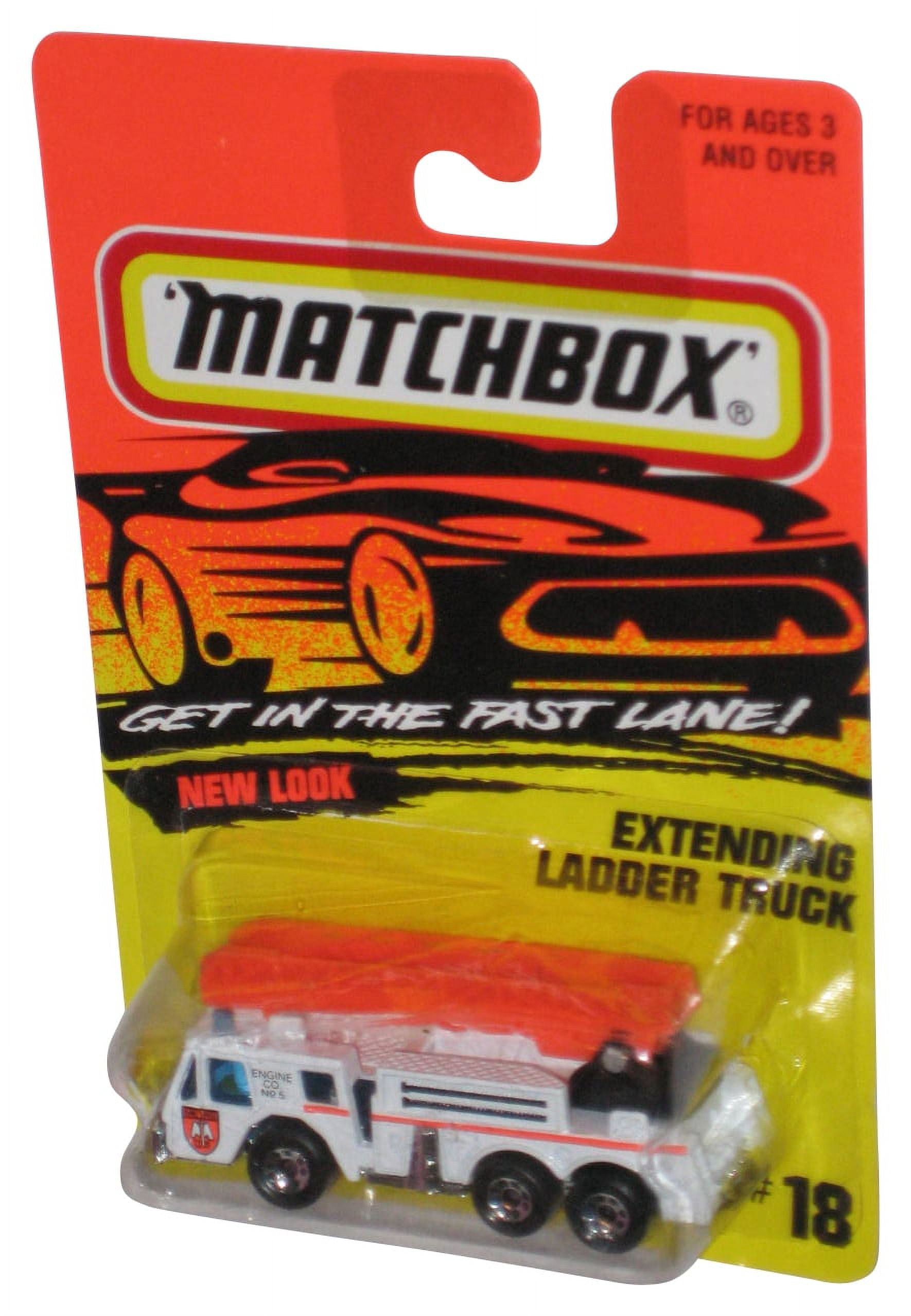 Matchbox Get In The Fast Lane (1996) New Look Extending Ladder Truck ...