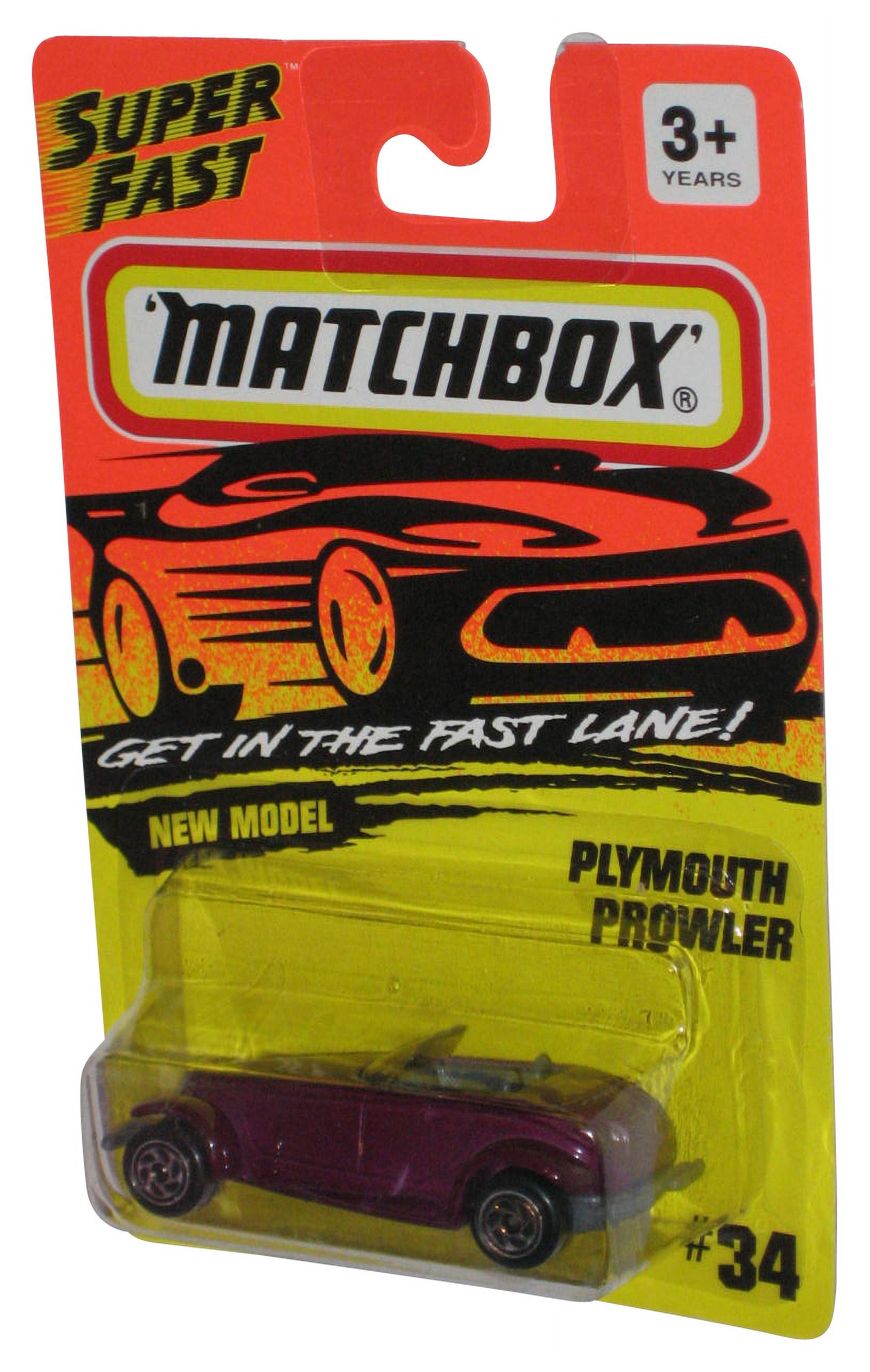 Matchbox Get In The Super Fast Lane (1995) New Model Purple Prowler Toy ...