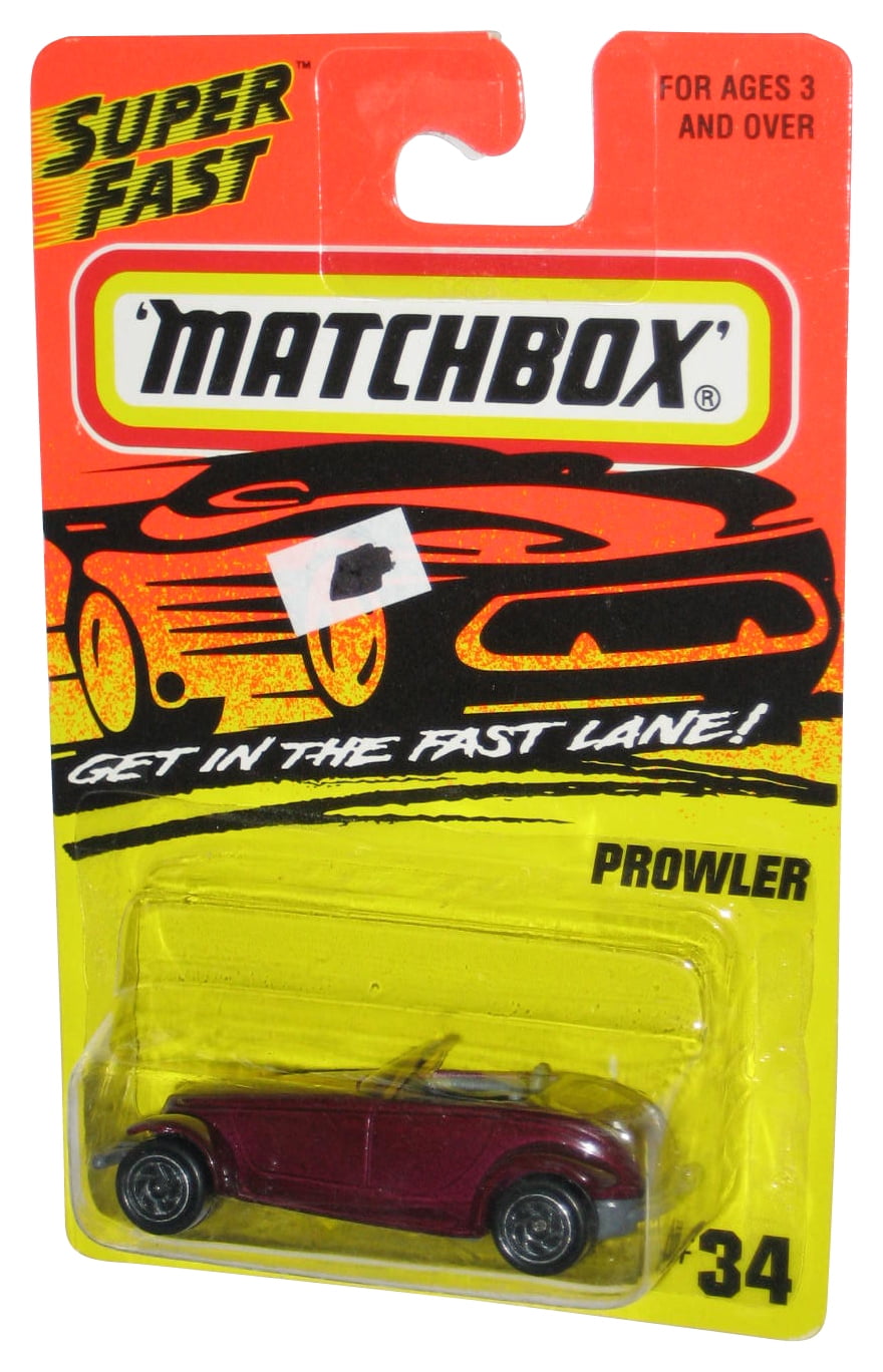 Matchbox Get In The Super Fast Lane (1995) Purple Prowler Car #34 ...