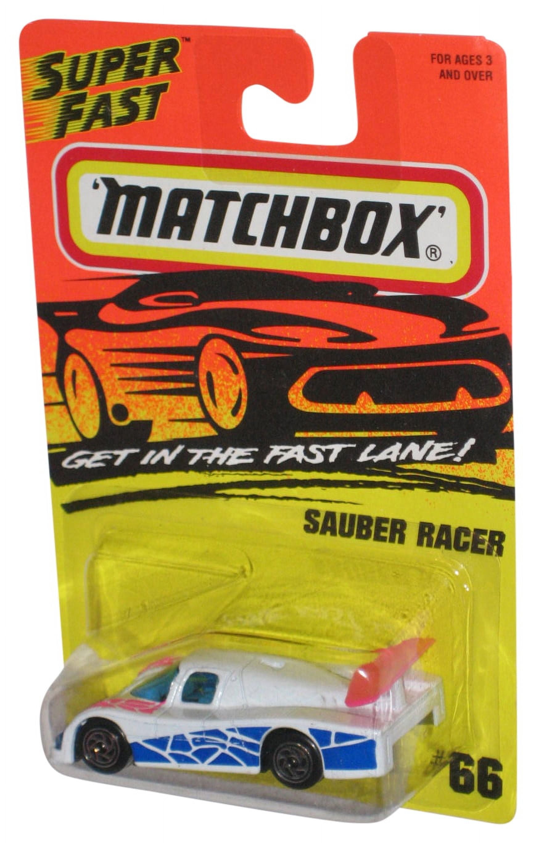 Matchbox Get In The Super Fast Lane (1996) White Sauber Racer Toy Car ...