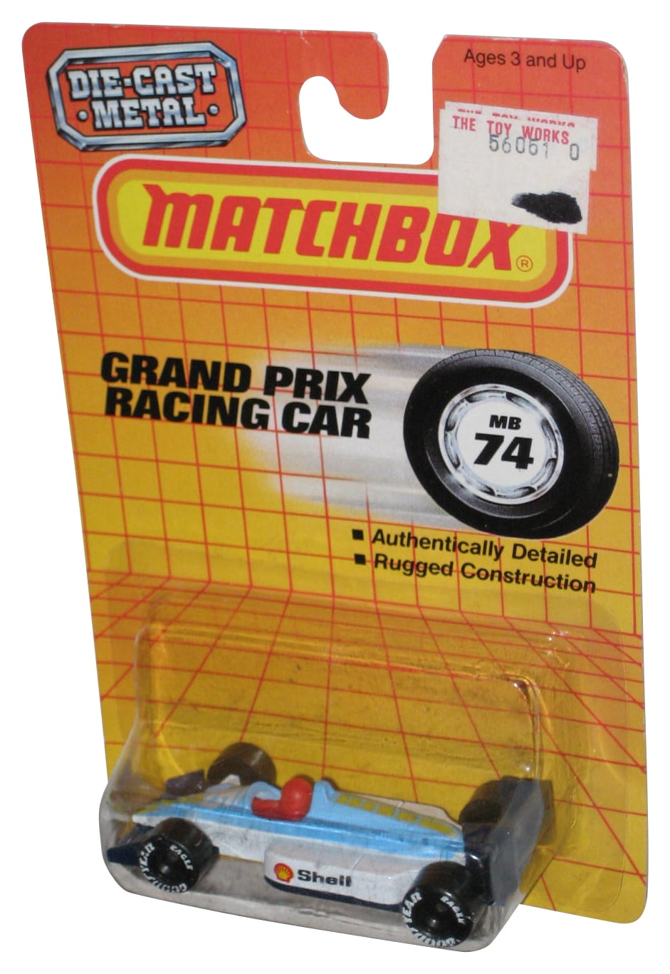 Matchbox Grand Prix Racing Car (1987) Mattel Blue Shell Gas Toy MB74 ...