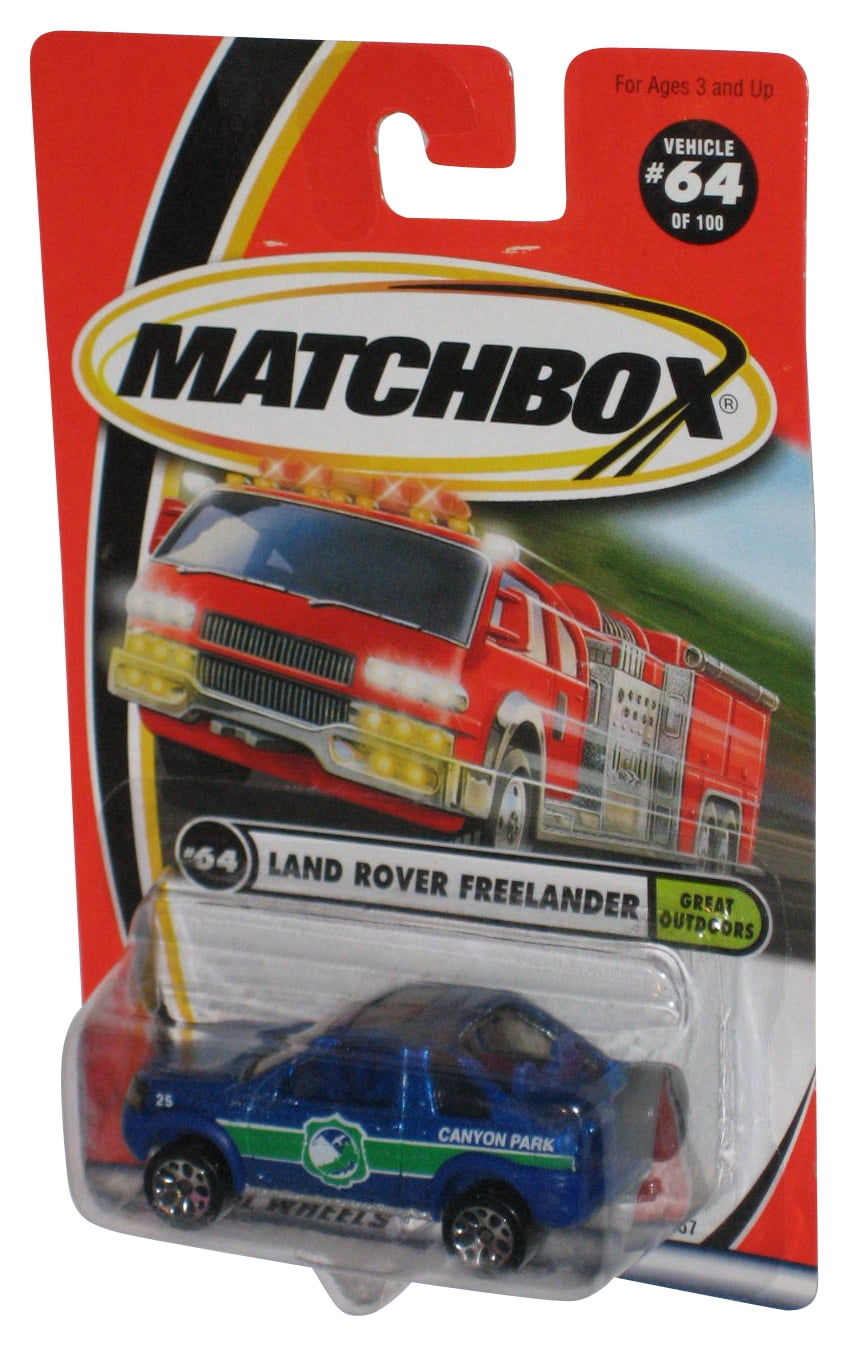 Matchbox Great Outdoors (2000) Blue Land Rover Freelander Toy Truck #64 ...