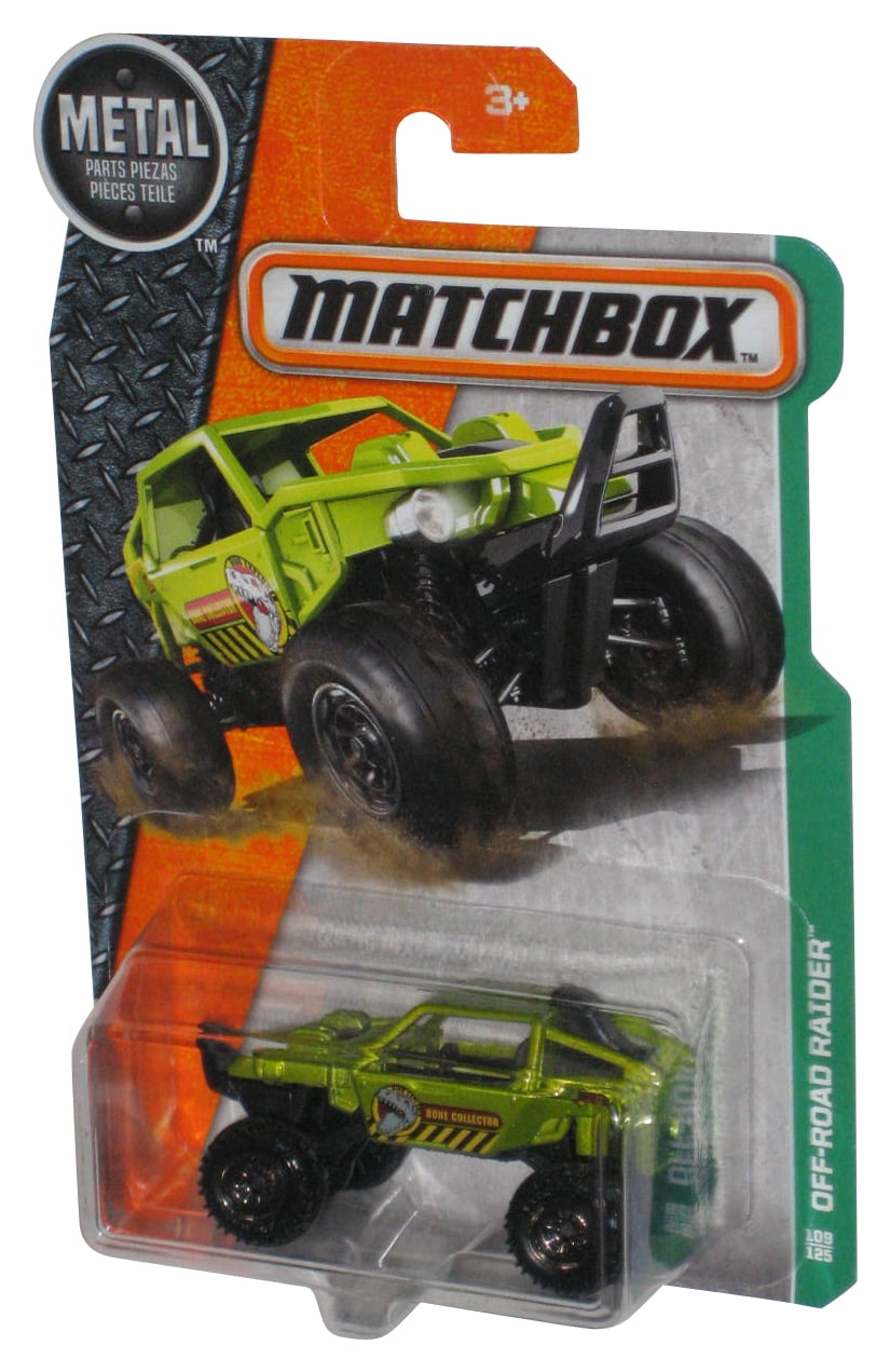 Matchbox Green Bone Collector Off-Road Raider Metal Toy Car 109/125 ...