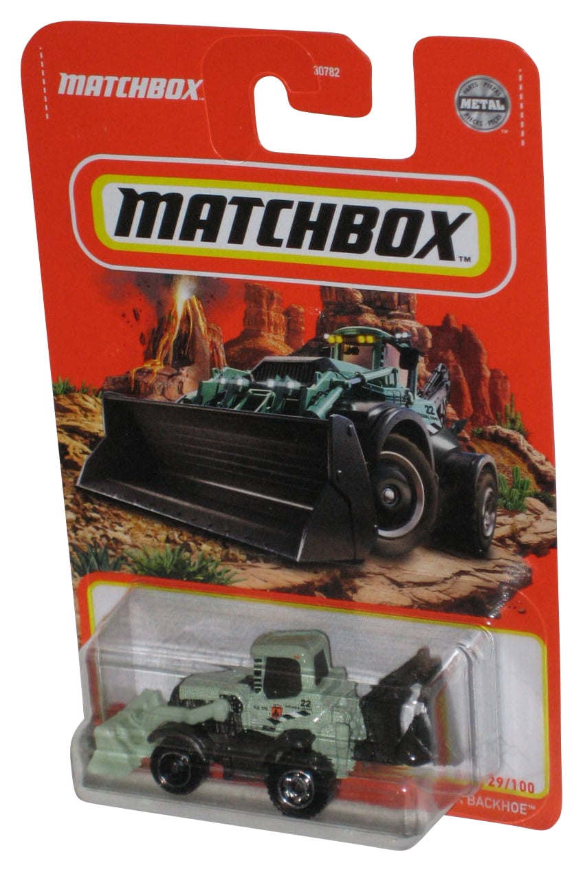 Matchbox Green MBX Backhoe (2021) Mattel Die-Cast Metal Construction ...