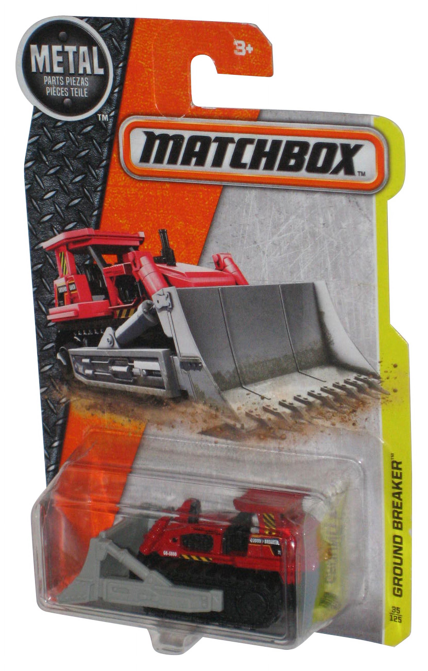 Matchbox Ground Breaker (2016) Mattel Metal Red Toy Vehicle 35/125 ...