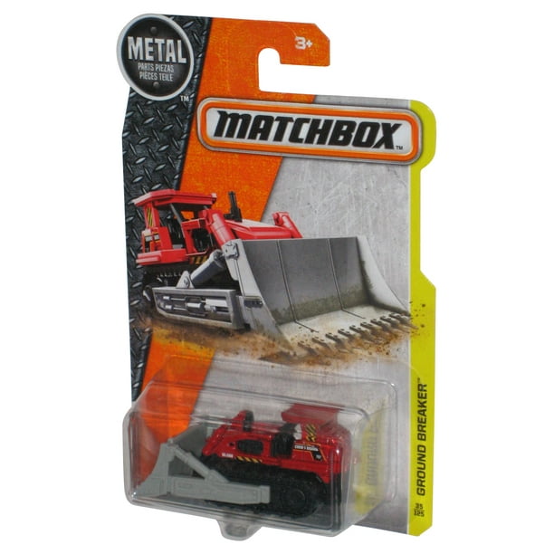 Matchbox Ground Breaker (2016) Mattel Metal Red Toy Vehicle 35/125 ...