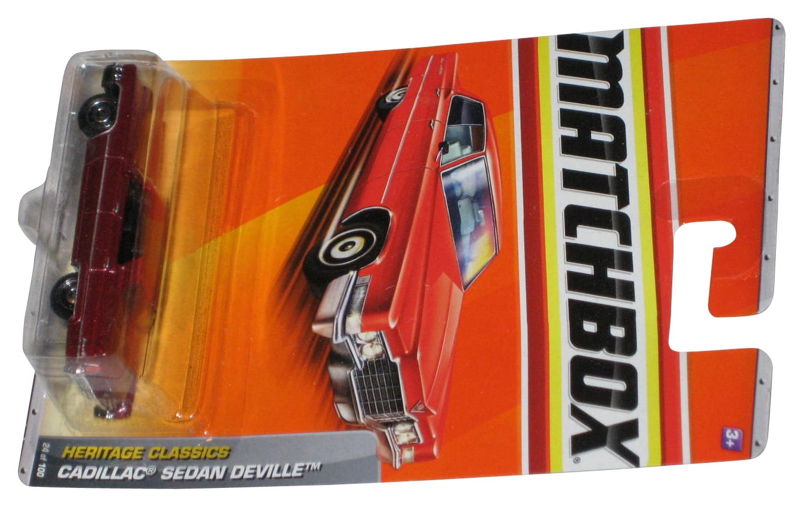 Matchbox Heritage Classics (2010) Red Cadillac Sedan Deville Toy Car 24 ...