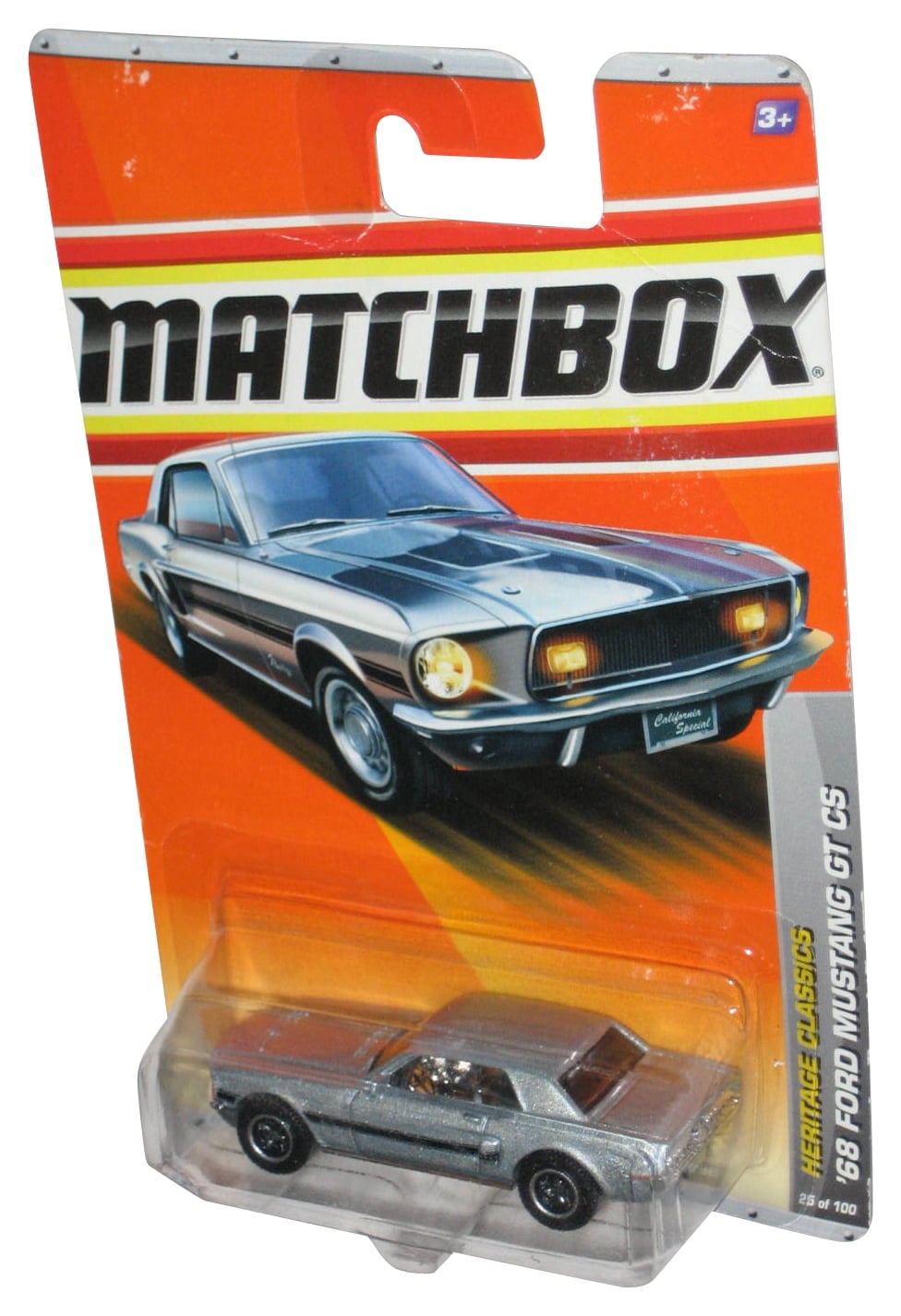 Matchbox Heritage Classics (2010) Silver '68 Ford Mustang GT CS Car 25/ ...