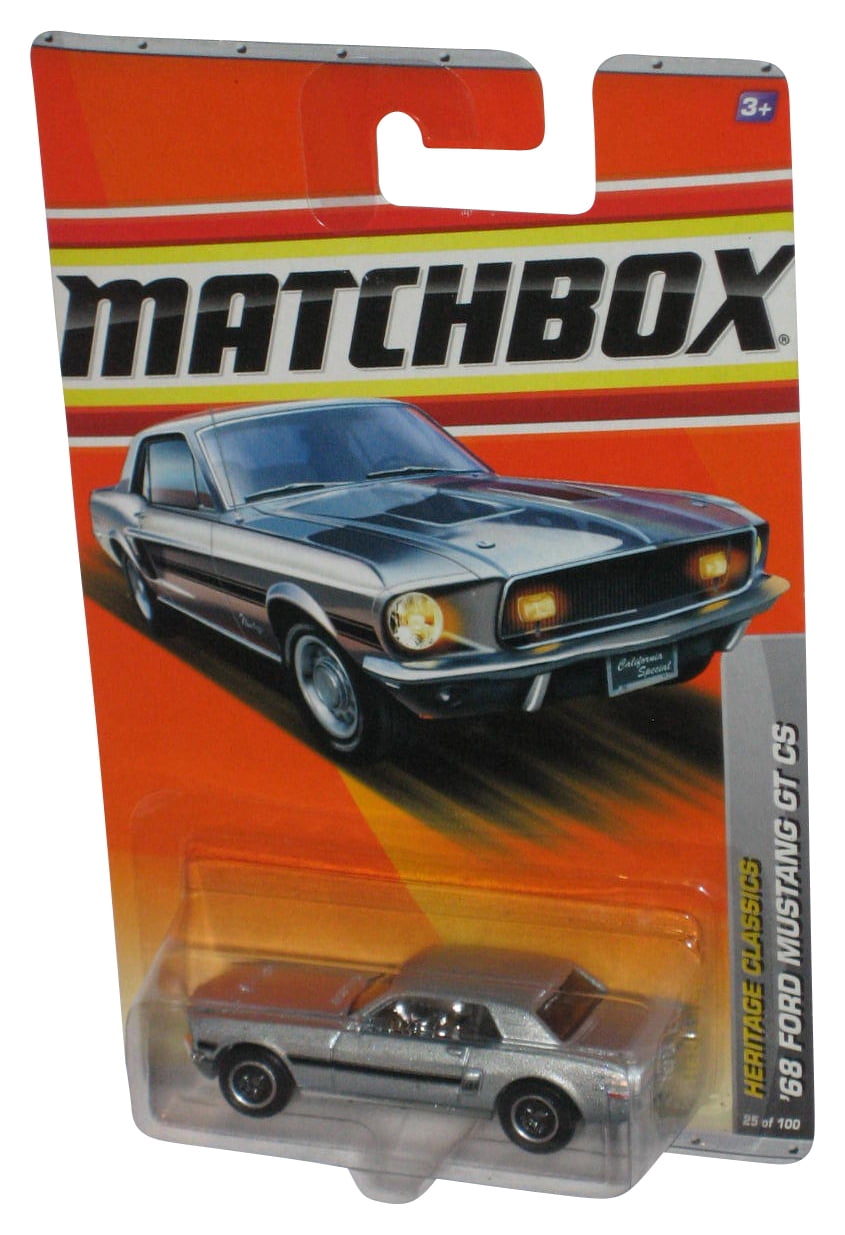 Matchbox Heritage Classics (2010) Silver '68 Ford Mustang GT CS Toy Car ...