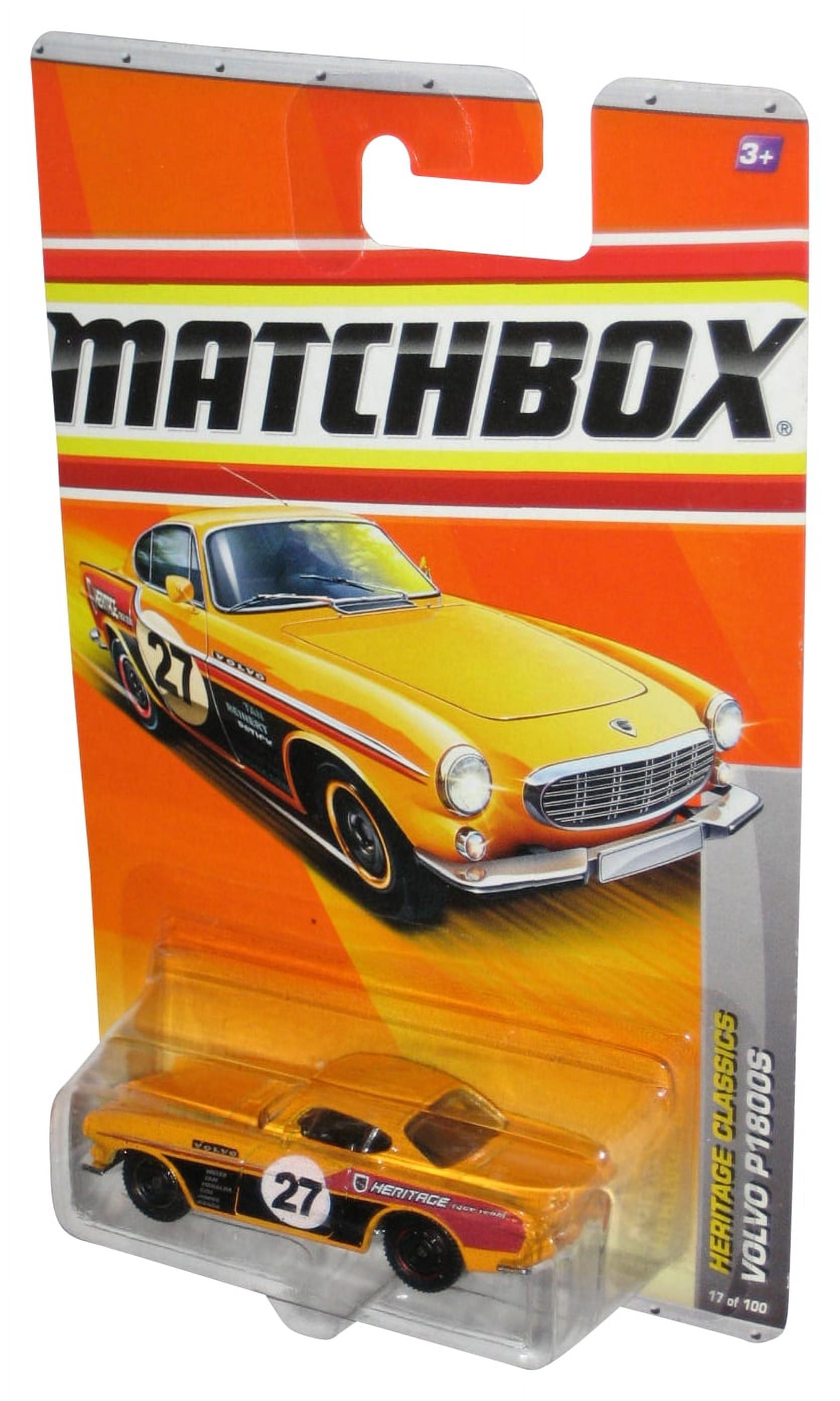 Matchbox Heritage Classics (2010) Yellow Volvo P1800S Toy Car 17/100 ...