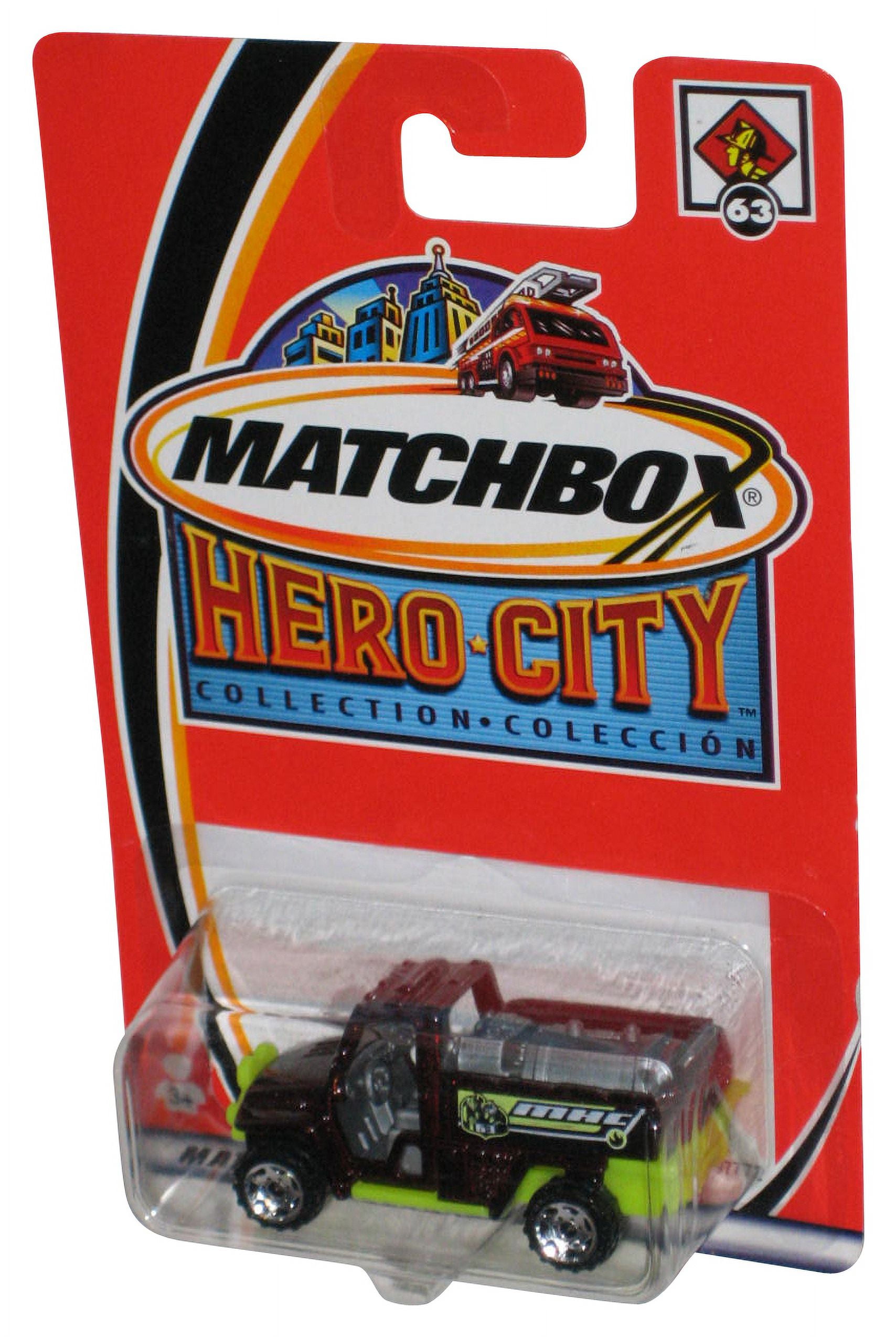 Matchbox Hero City (2003) All-Terrain Red & Green Fire Tanker Toy #63 ...