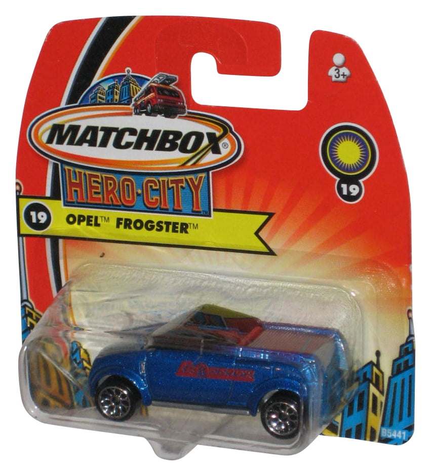 Matchbox Hero City (2003) Blue Open Frogster Toy Car #19 - (Short Card ...