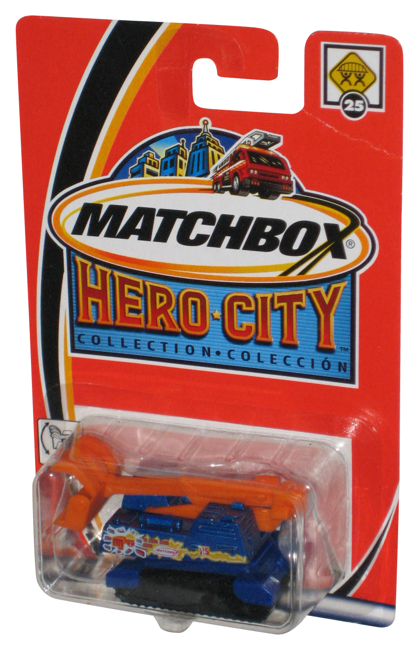 Matchbox Hero City Collection (2002) Blue & Orange Demolition Machine ...