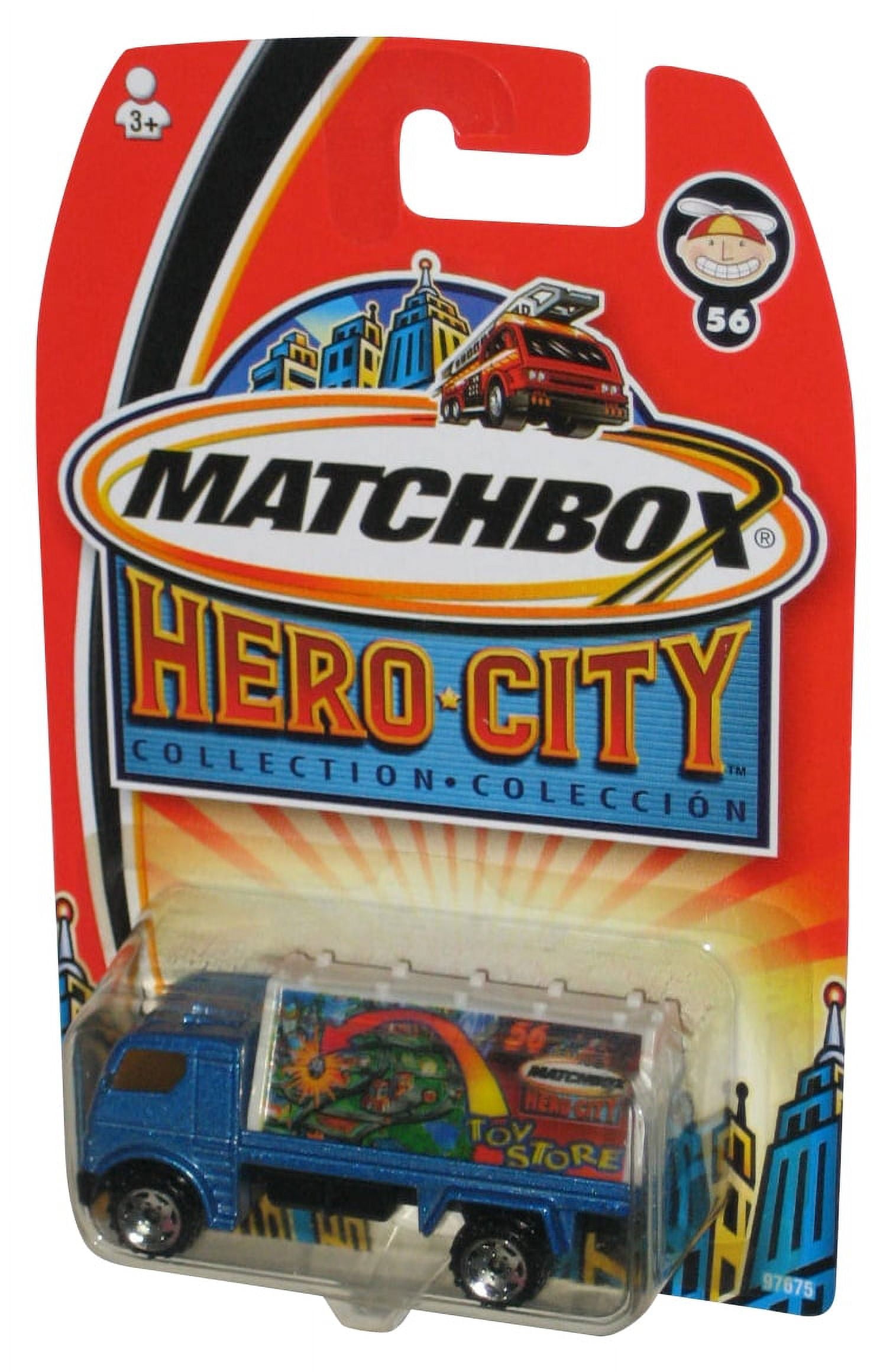 Matchbox Hero City Collection (2003) Blue Toy Store Billboard Truck #56 ...
