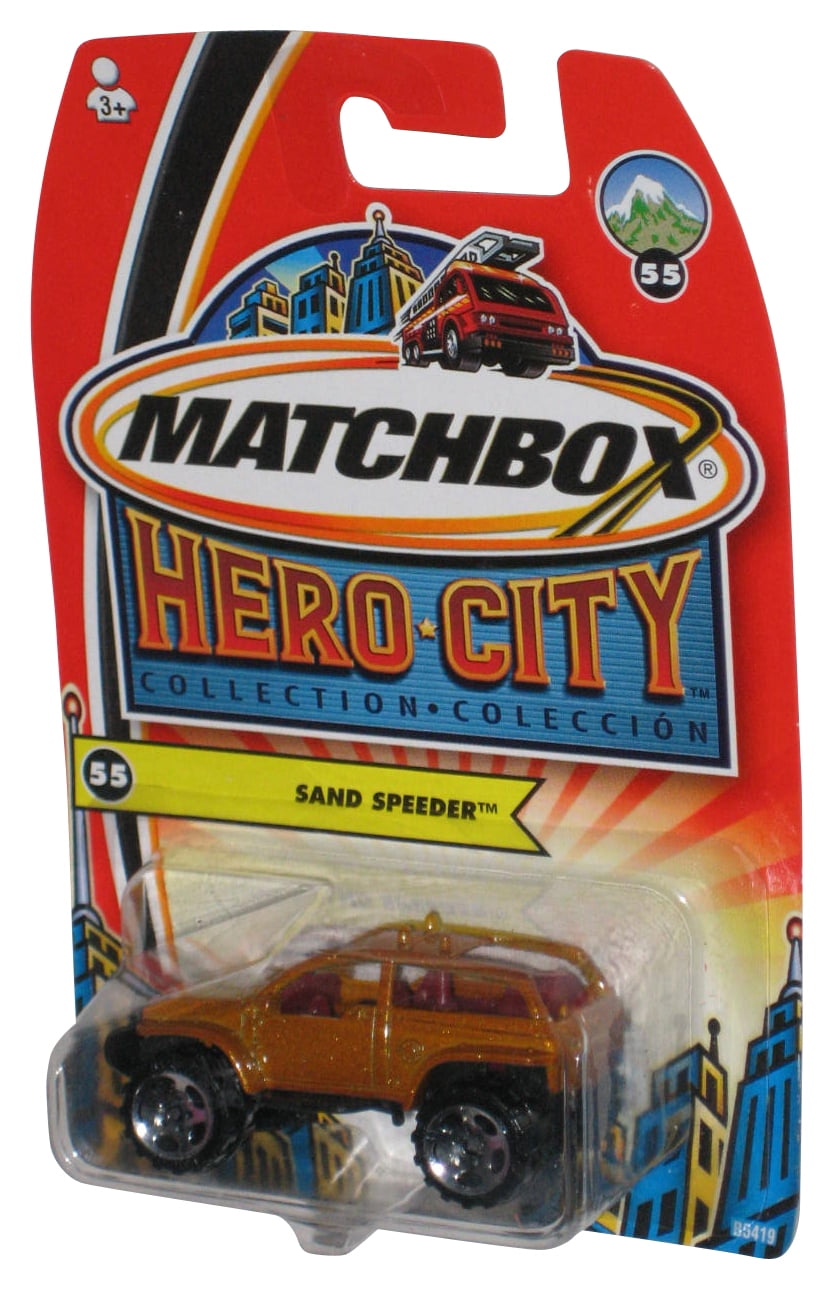 Matchbox Hero City Collection (2003) Gold Sand Speeder Toy Car #55 ...