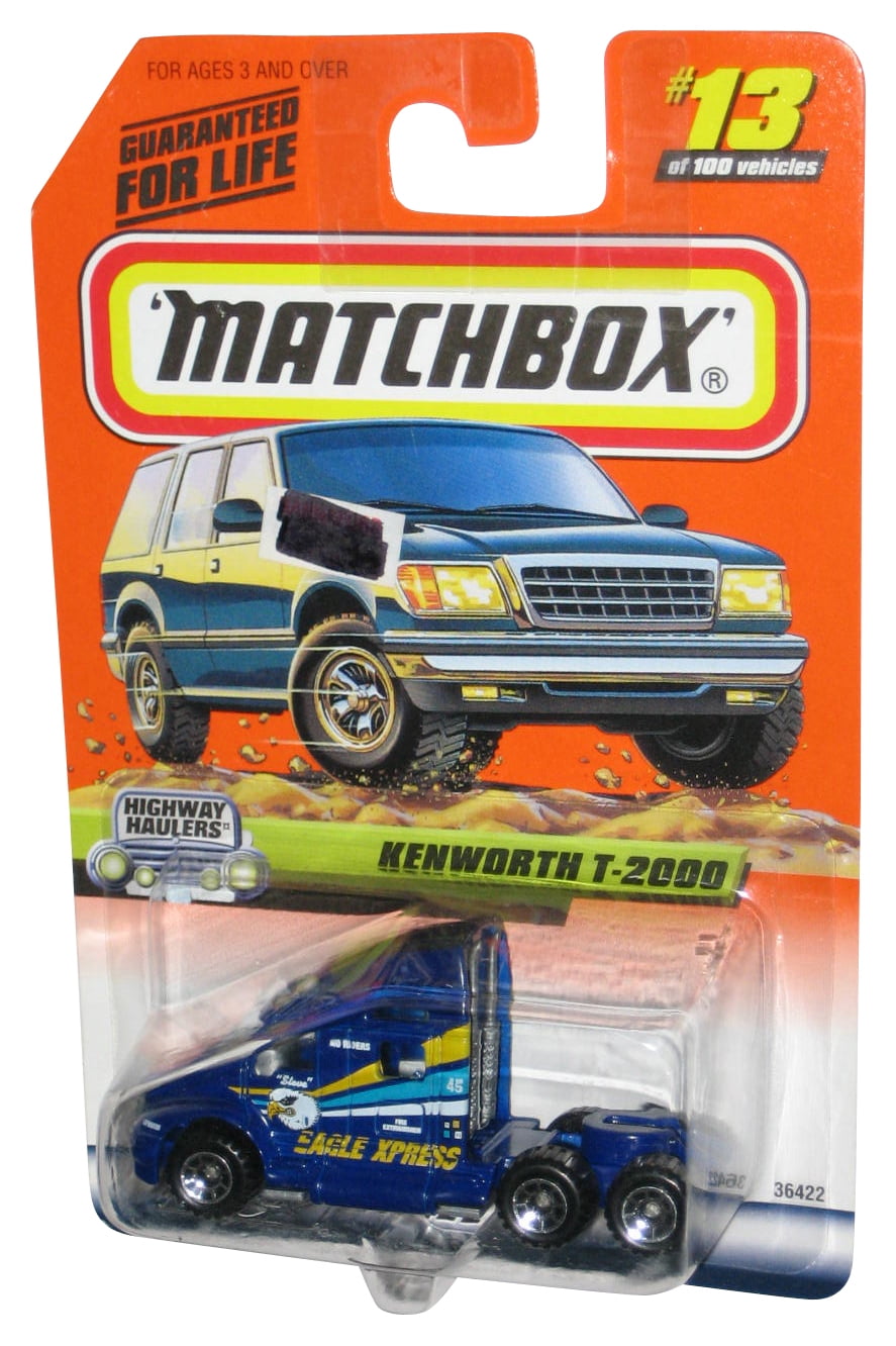 Matchbox Highway Haulers (1998) Kenworth T-2000 Blue Truck #13/100 ...