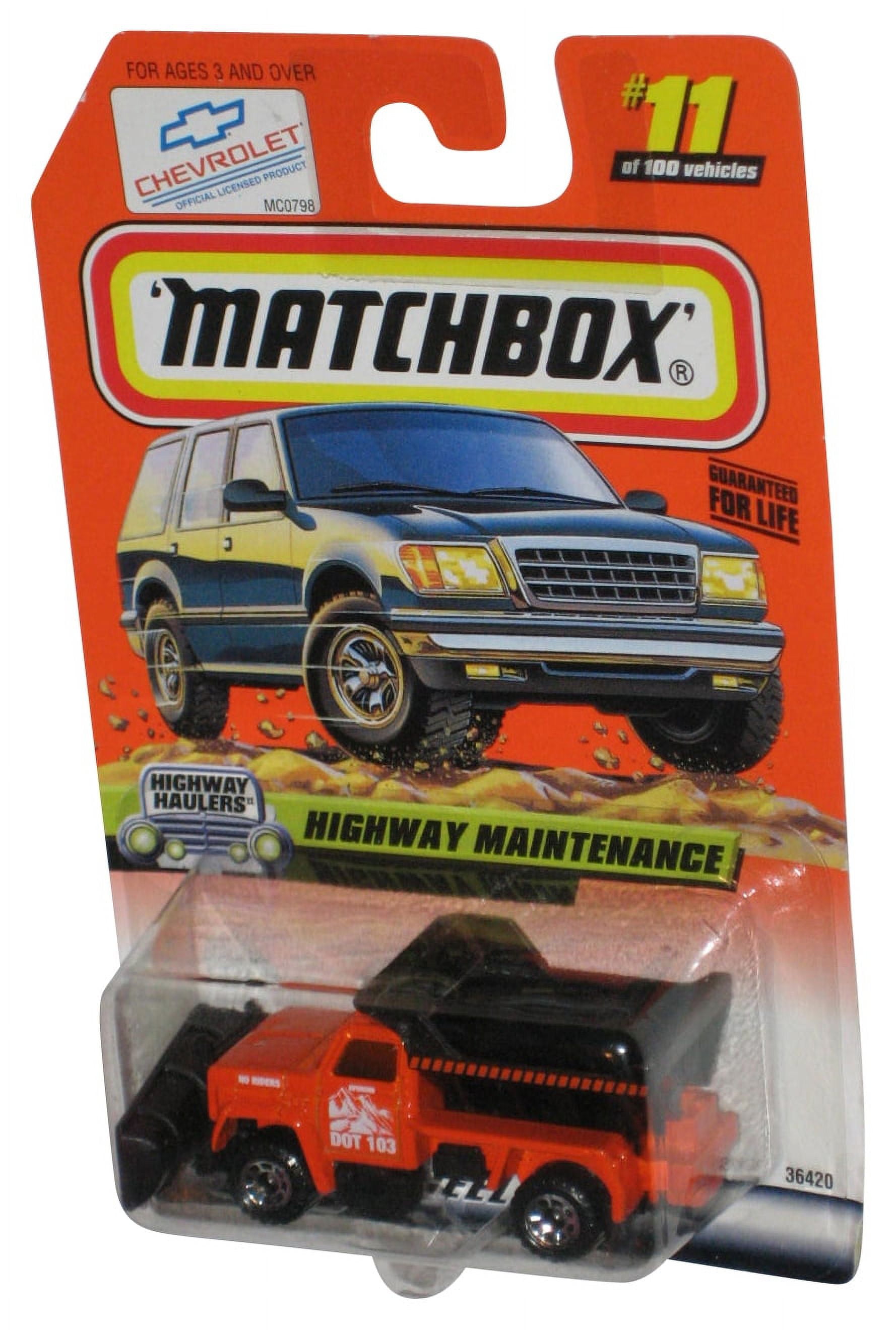 Matchbox Highway Haulers Maintenance (1998) Orange Toy Truck #11/100 ...
